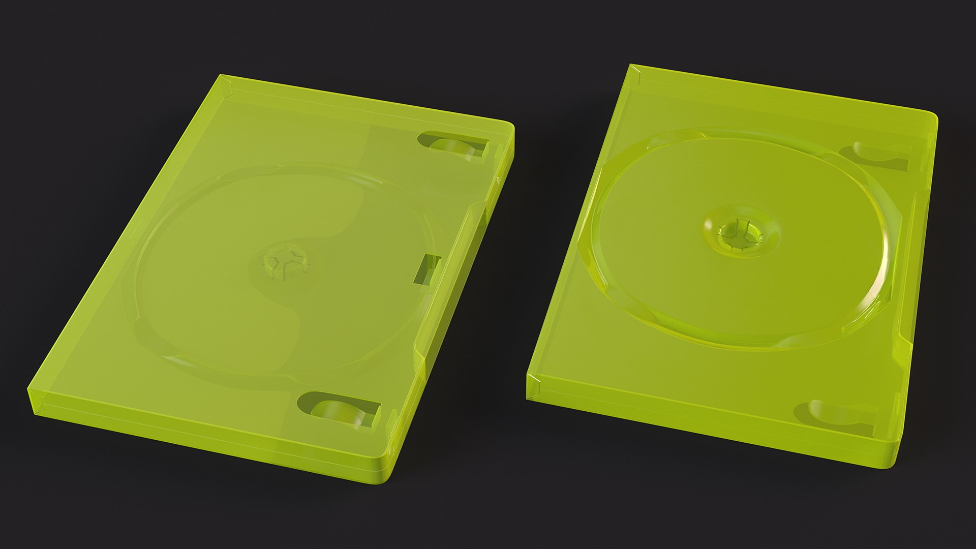 Closed Standard XBOX 360 Translucent Green 3D - TurboSquid 2086218