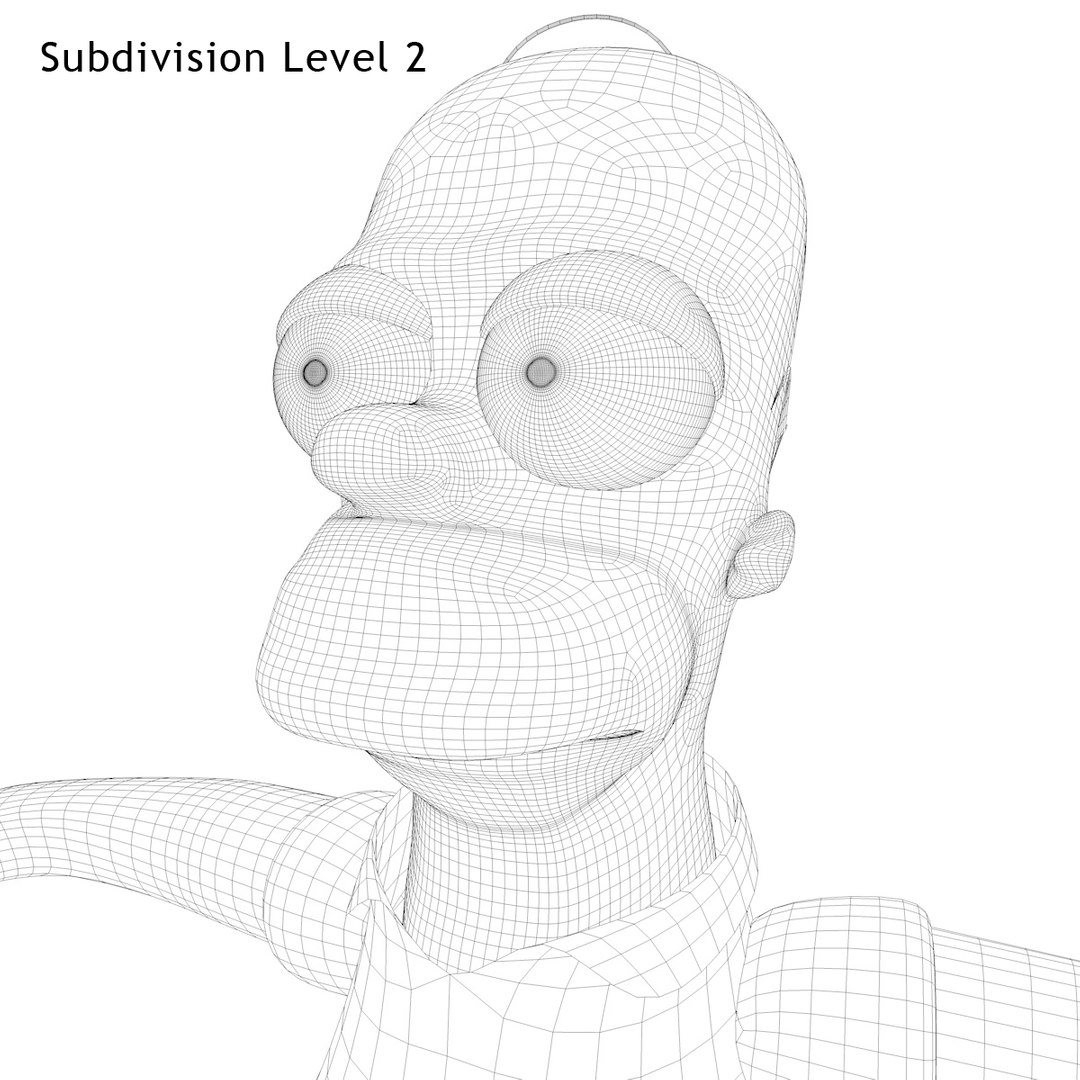 3d Homer Simpson Cartoon Animation