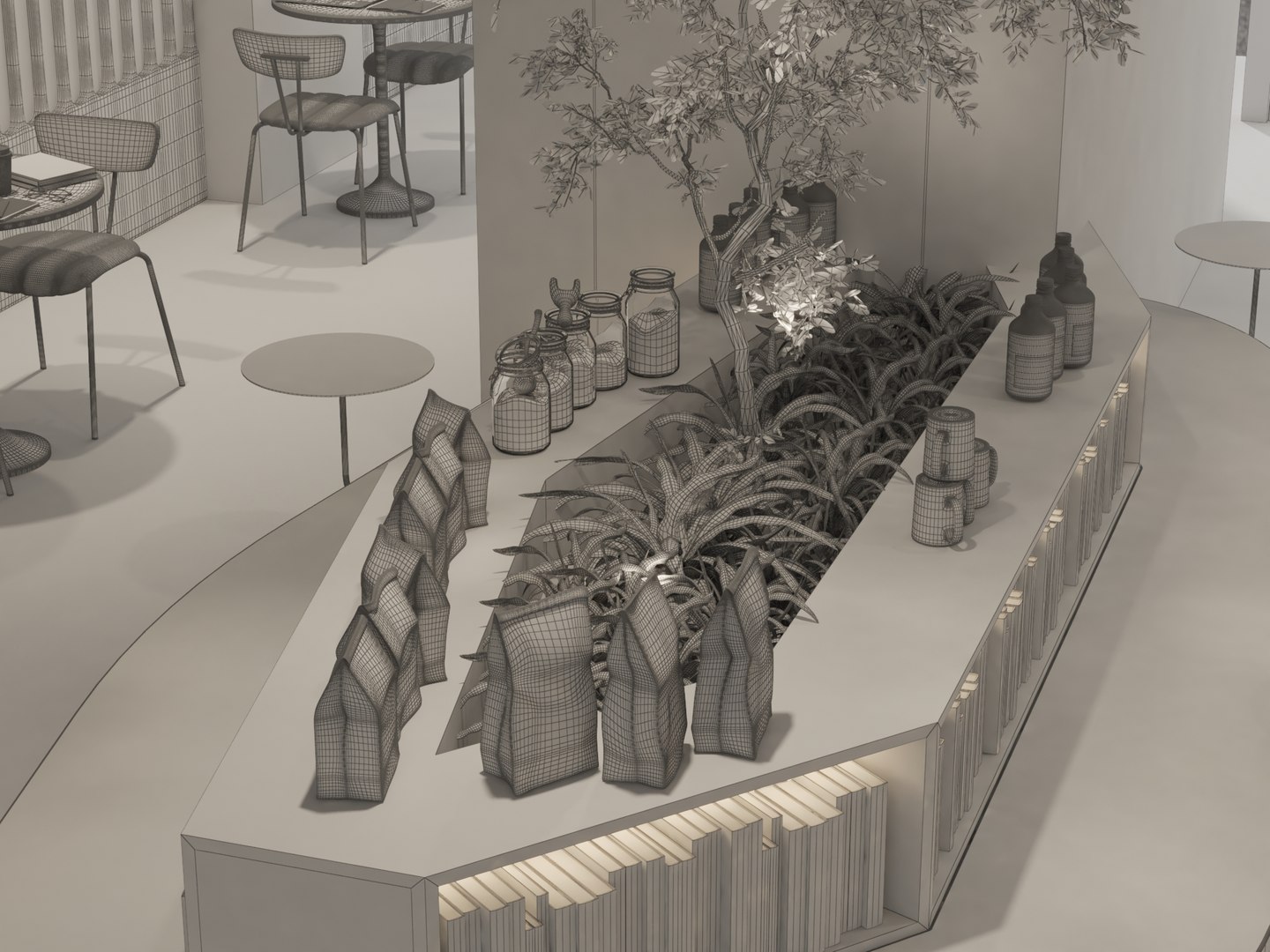 Coffee Shop Model - TurboSquid 2111508