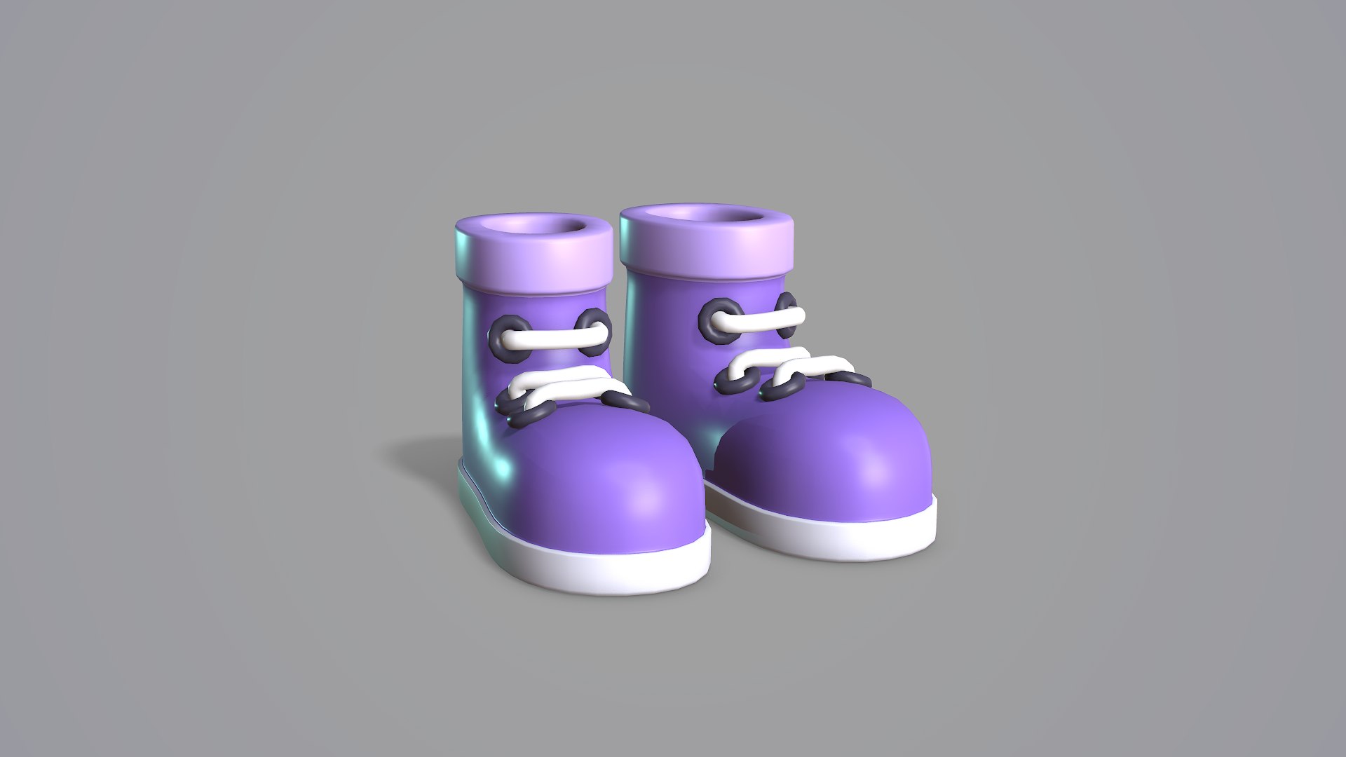 3D Cartoon Shoe Model - TurboSquid 1979078