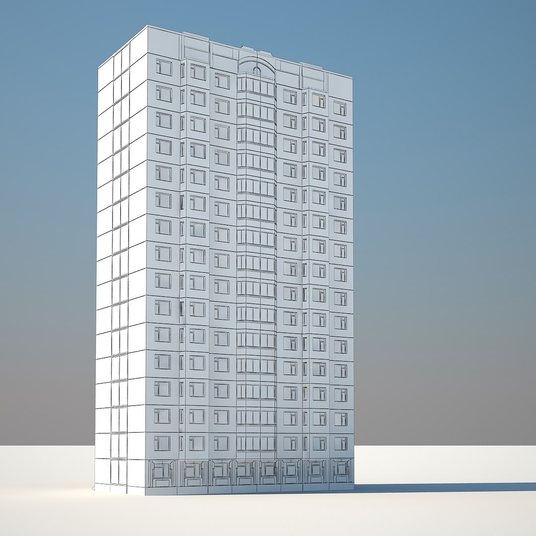 3d P 3 Moscow Building Model
