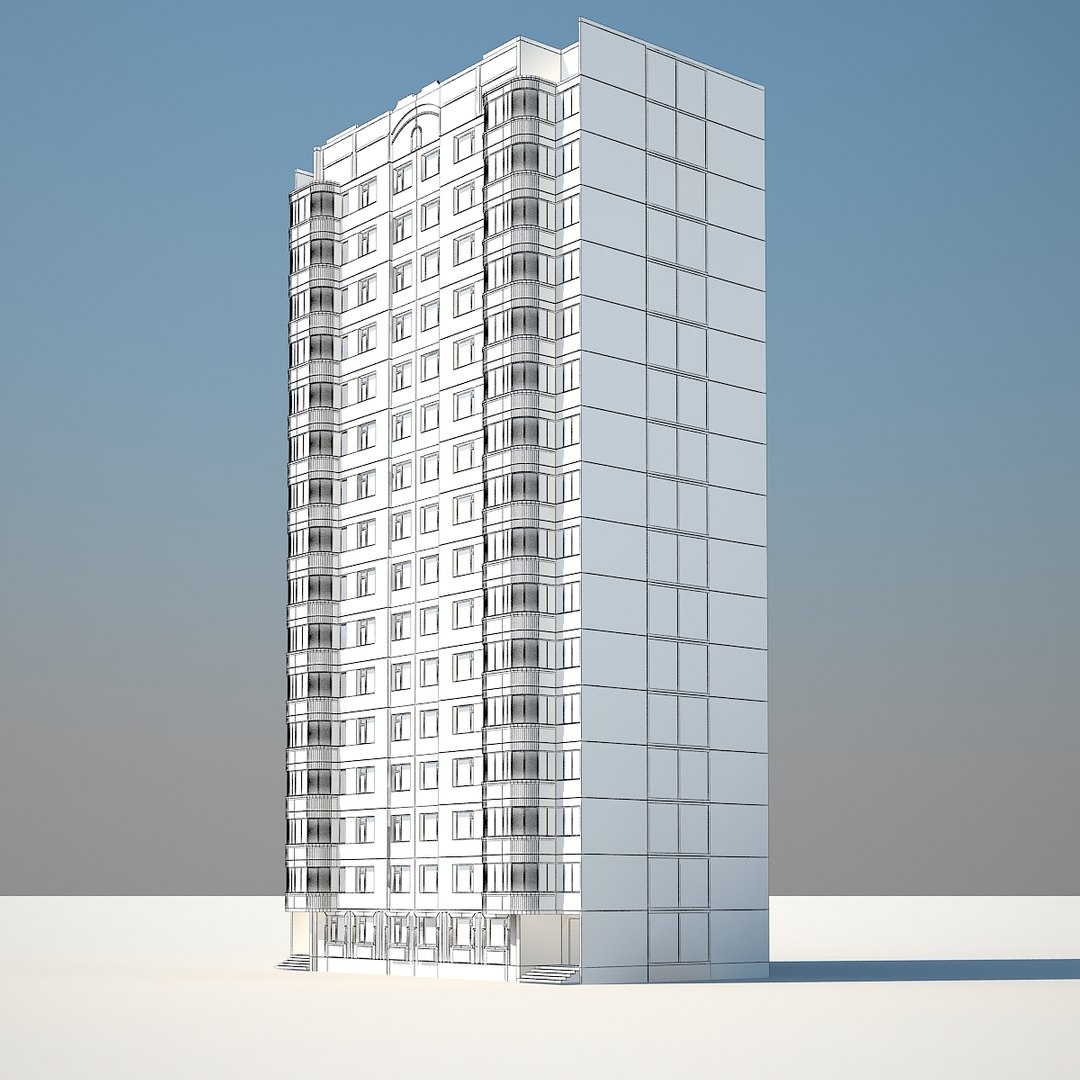 3d P 3 Moscow Building Model