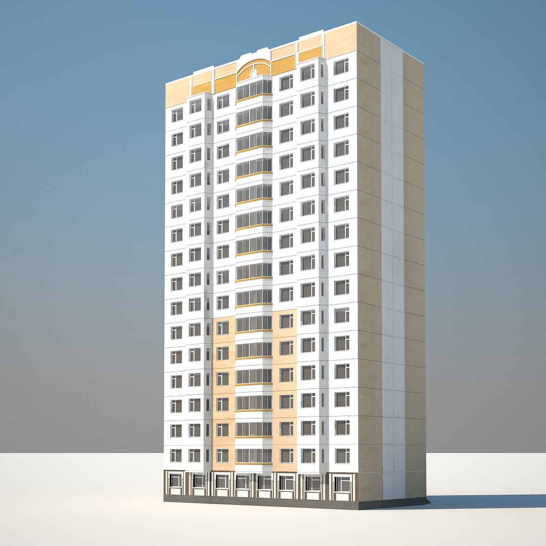 3d P 3 Moscow Building Model