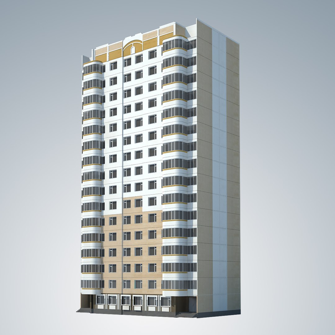 3d P 3 Moscow Building Model