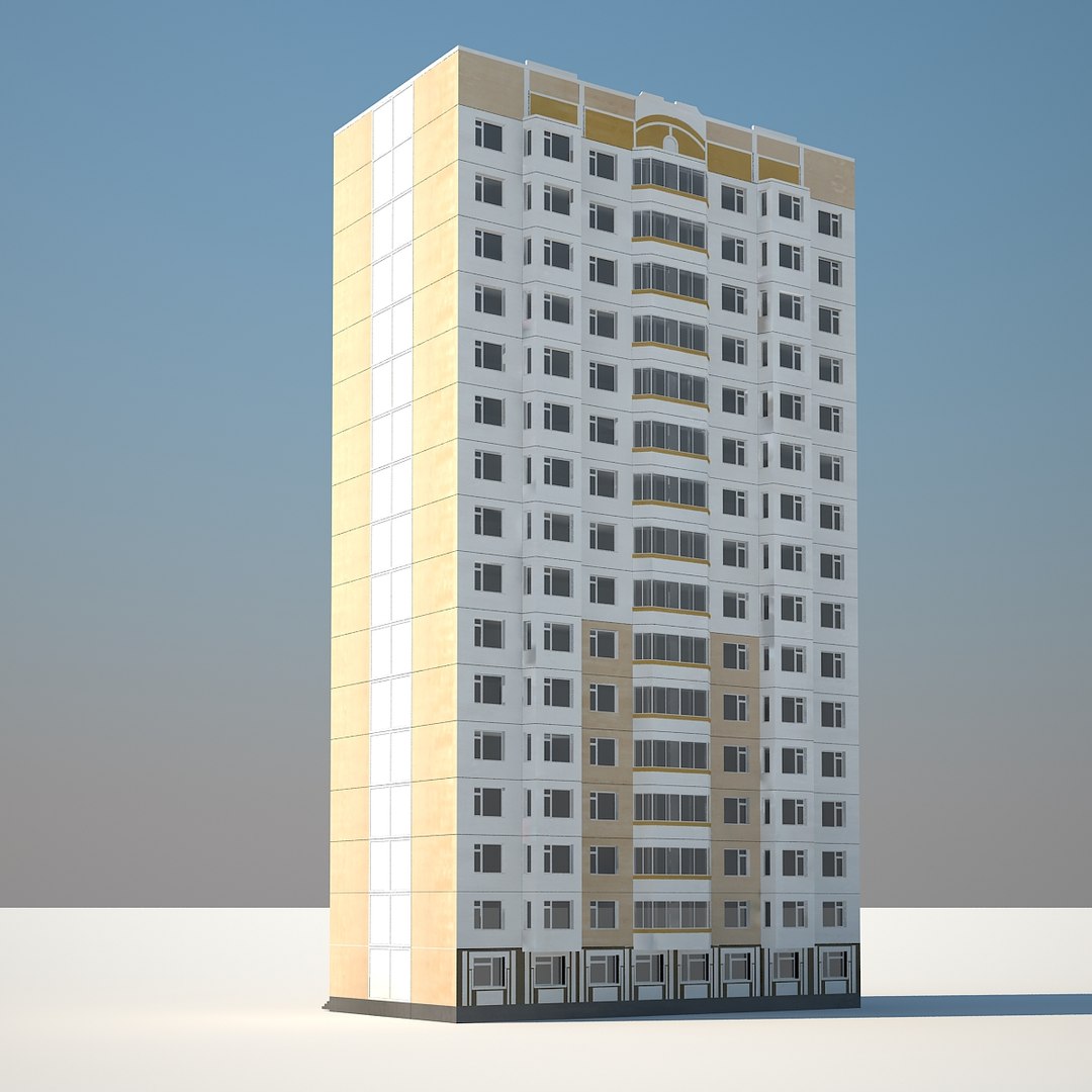 3d P 3 Moscow Building Model