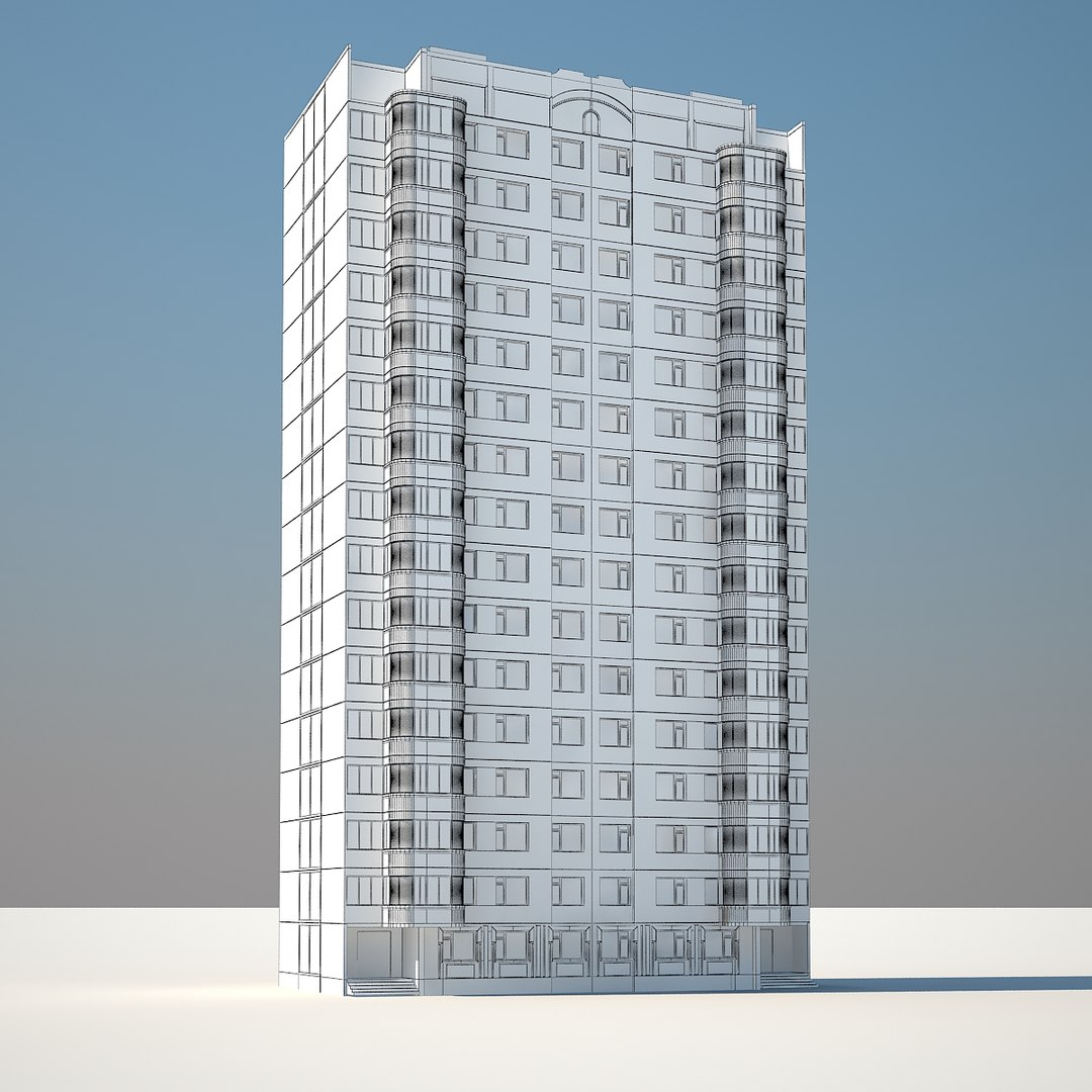 3d P 3 Moscow Building Model