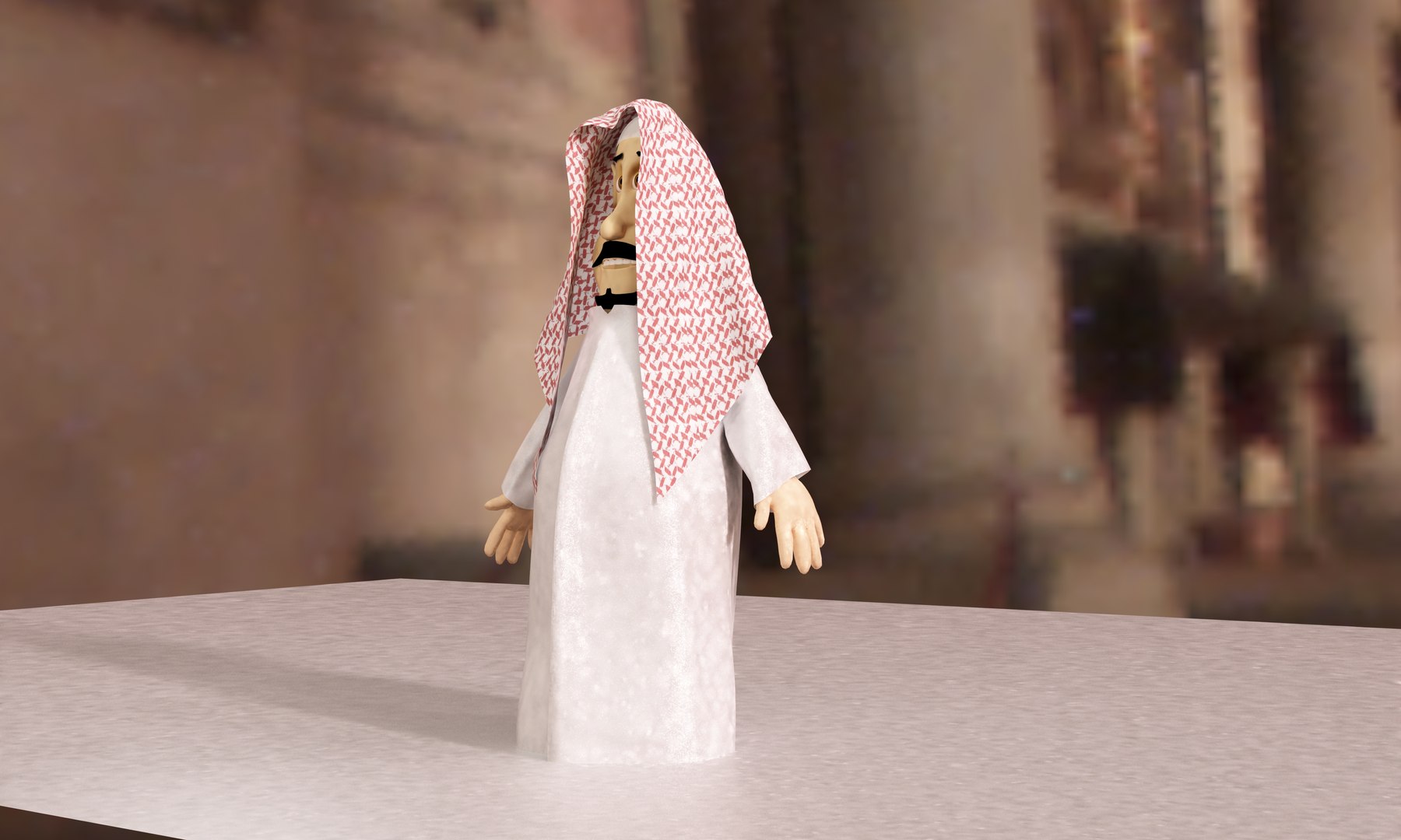 Arabian Khaliji Man Animation Max