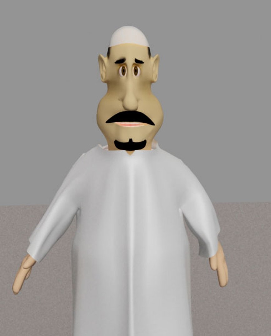 Arabian Khaliji Man Animation Max