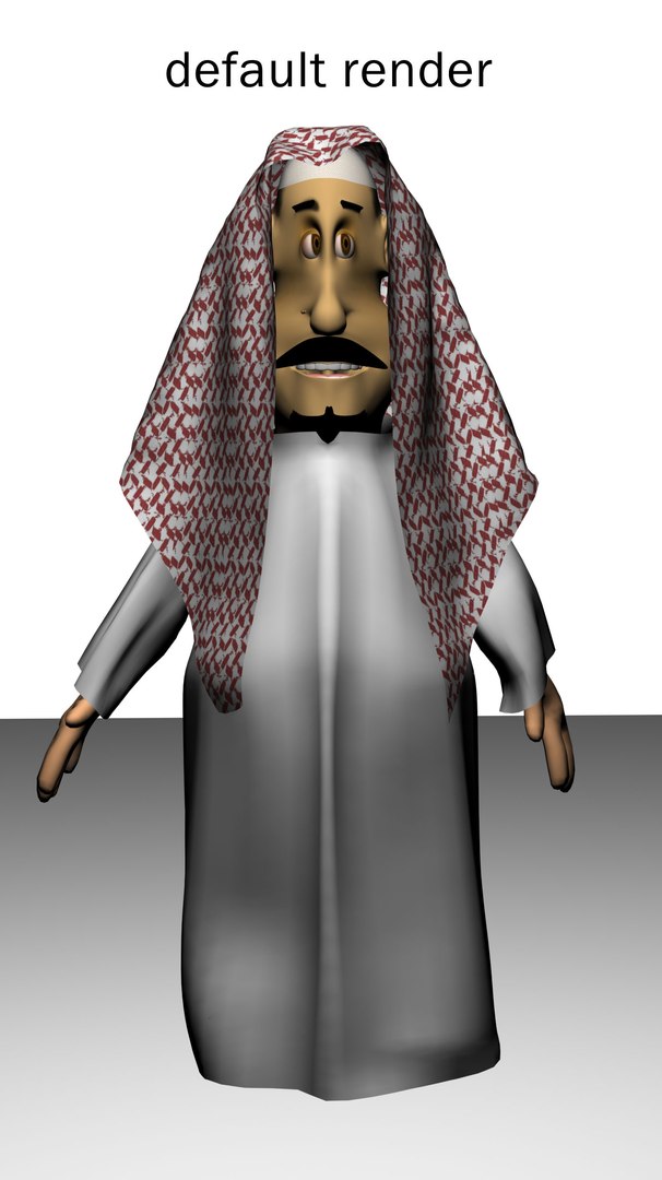 Arabian Khaliji Man Animation Max