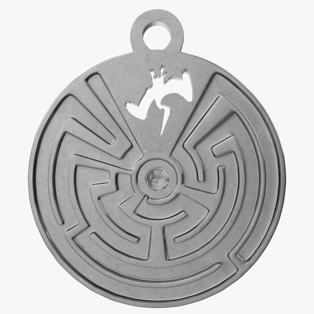 Diving Pelican Labyrinth Pendant 3D Model - TurboSquid 1378099