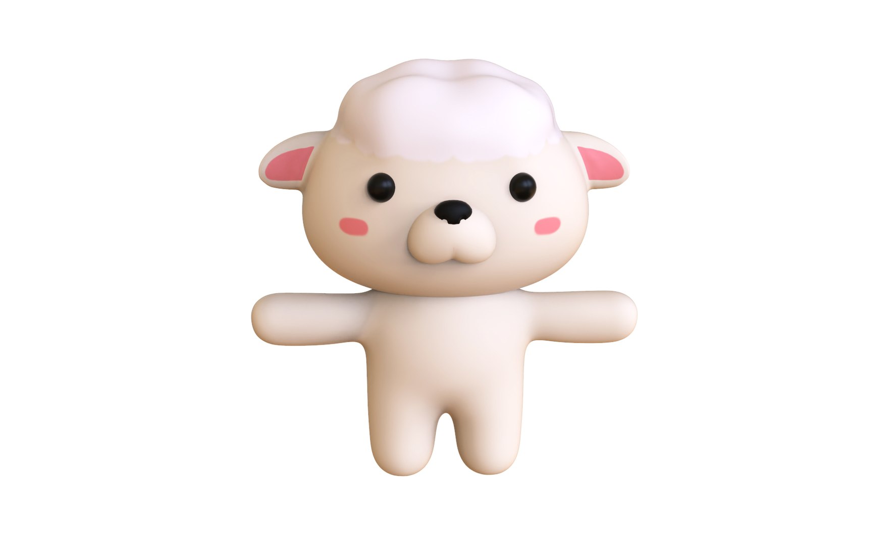 Character013 Chubby Sheep 3D - TurboSquid 2342080