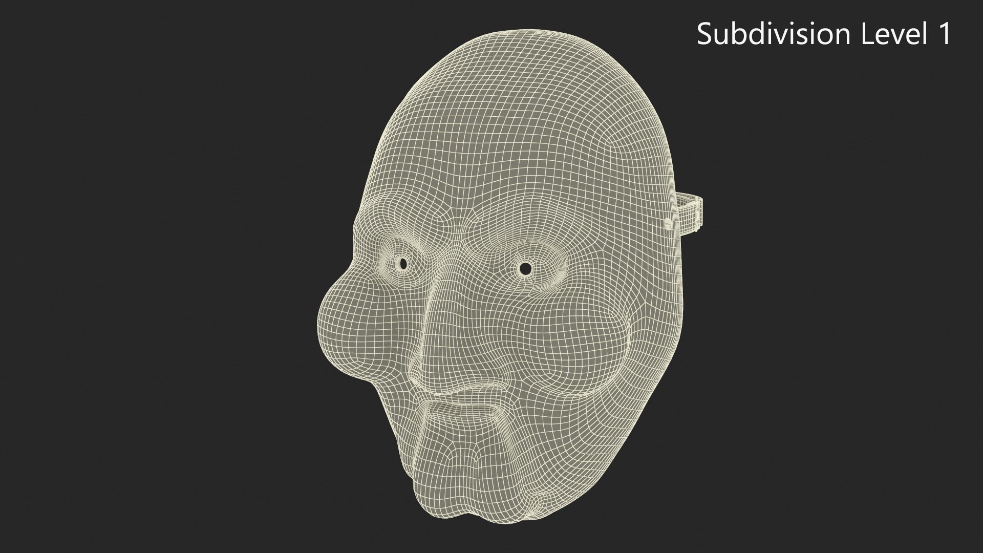 3D Billy Puppet Vacuform Mask Dressed On Head - TurboSquid 2005961