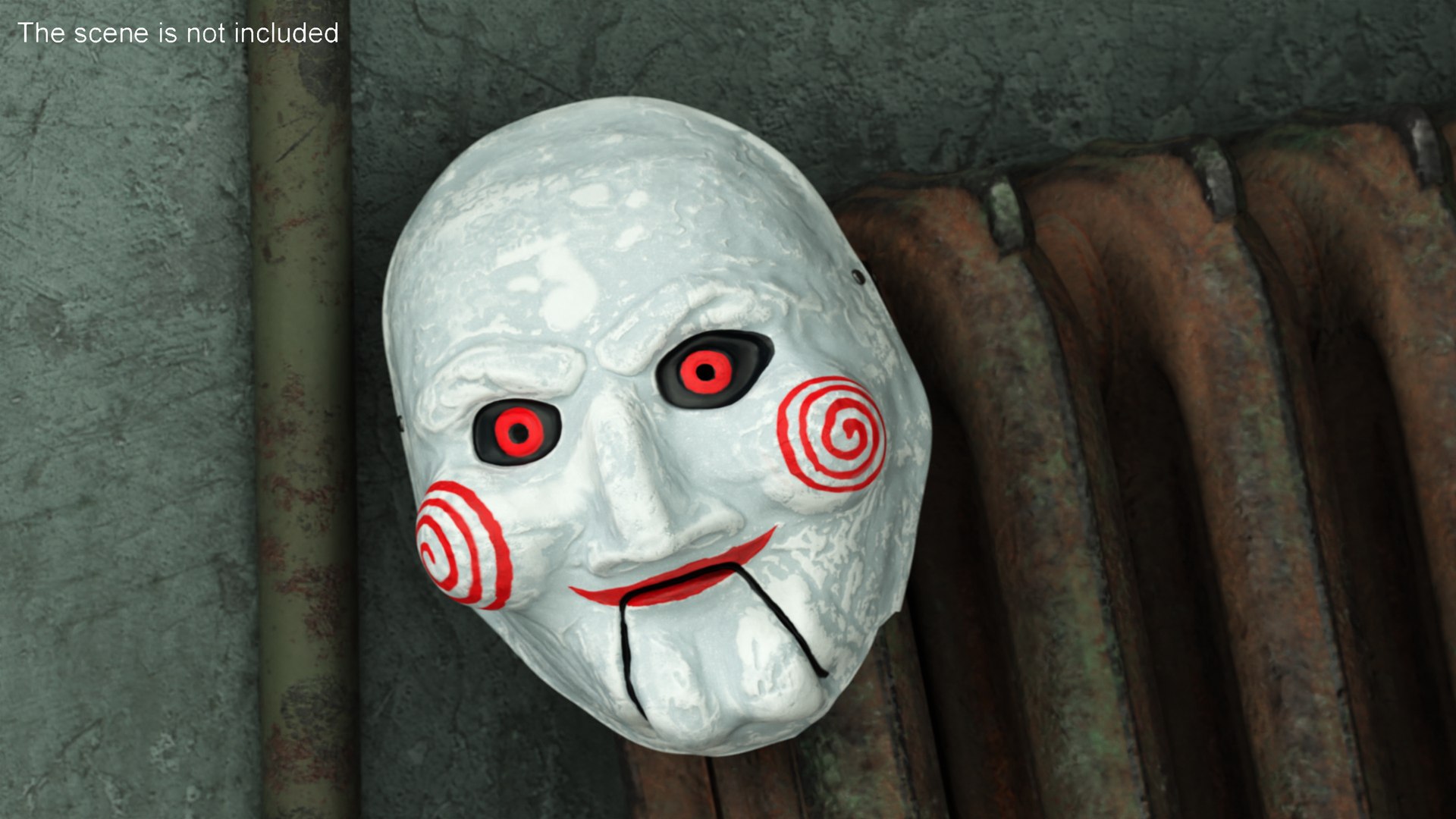3D Billy Puppet Vacuform Mask Dressed On Head - TurboSquid 2005961