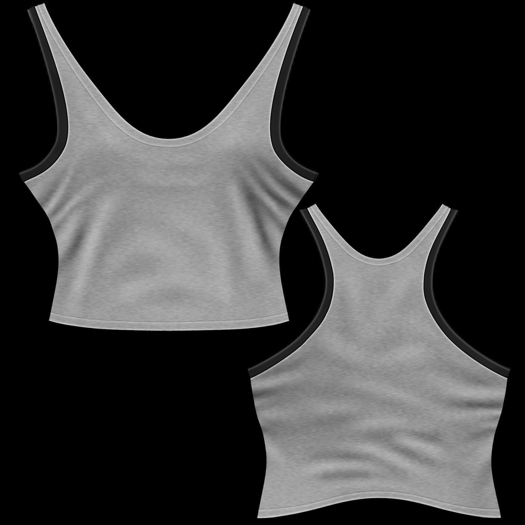 3D Women Fabric Tank Top Model - TurboSquid 1820467