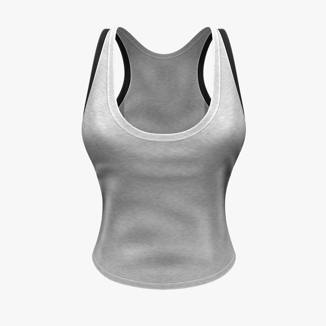 3D Women Fabric Tank Top Model - TurboSquid 1820467