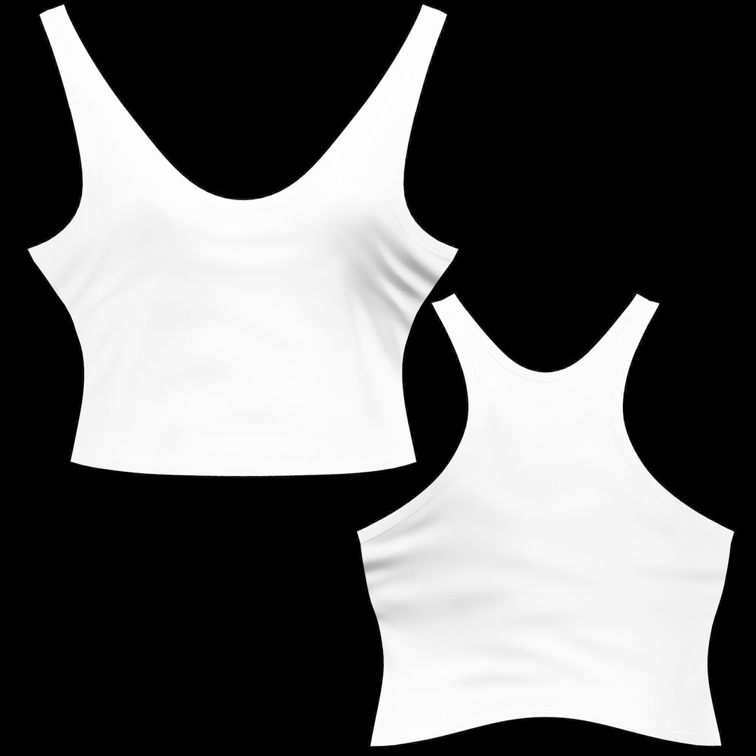 3D Women Fabric Tank Top Model - TurboSquid 1820467
