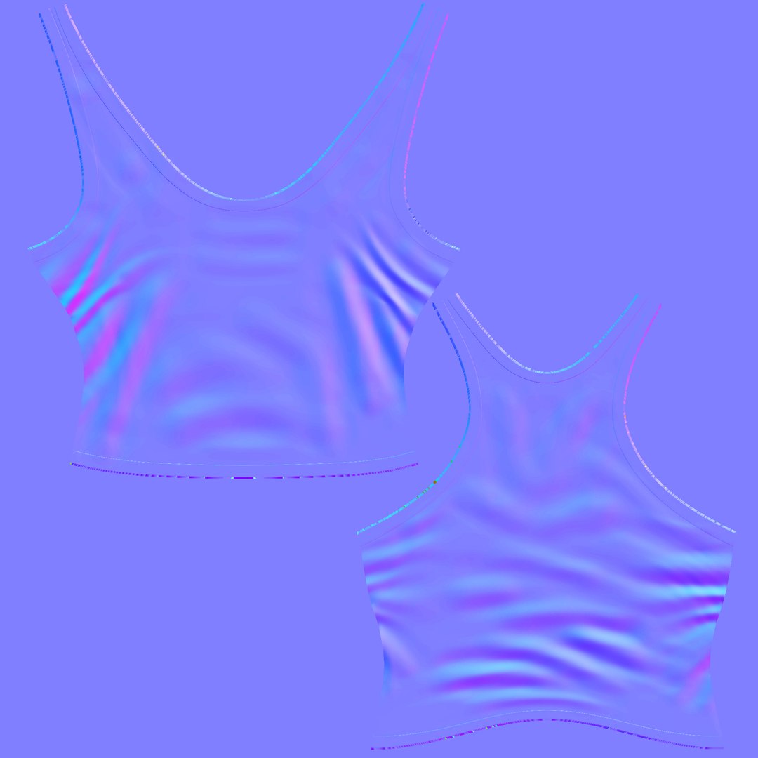 3D Women Fabric Tank Top Model - TurboSquid 1820467