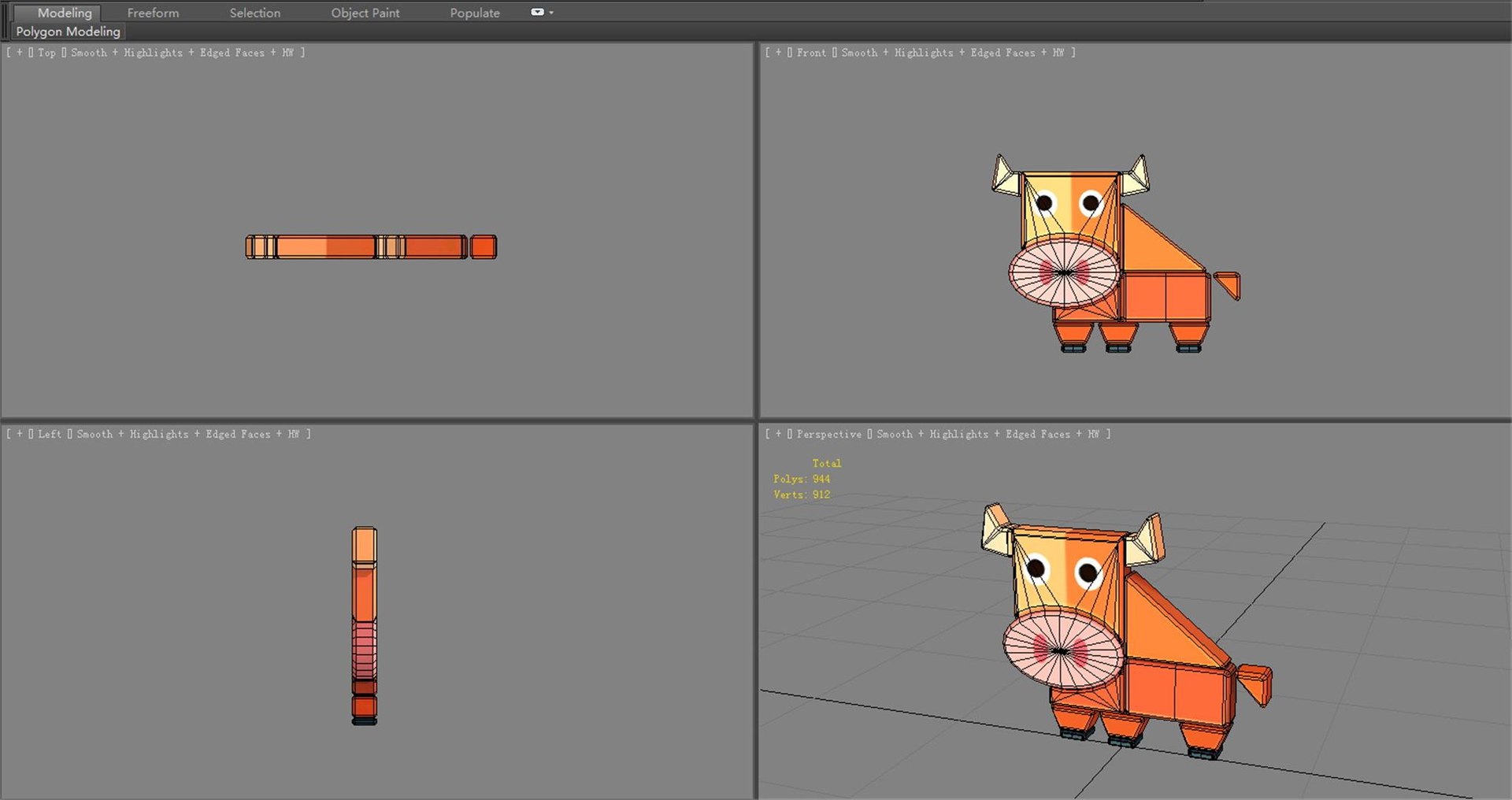 3D Animal Shape Blocks - Splicing To Assemble Building Block Bull Model ...