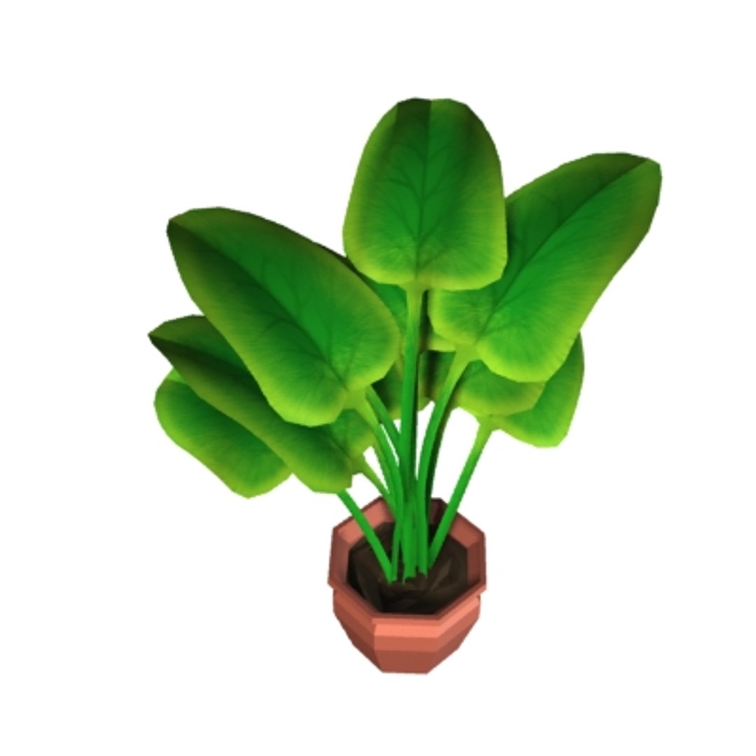 3d House Plant Pot Model