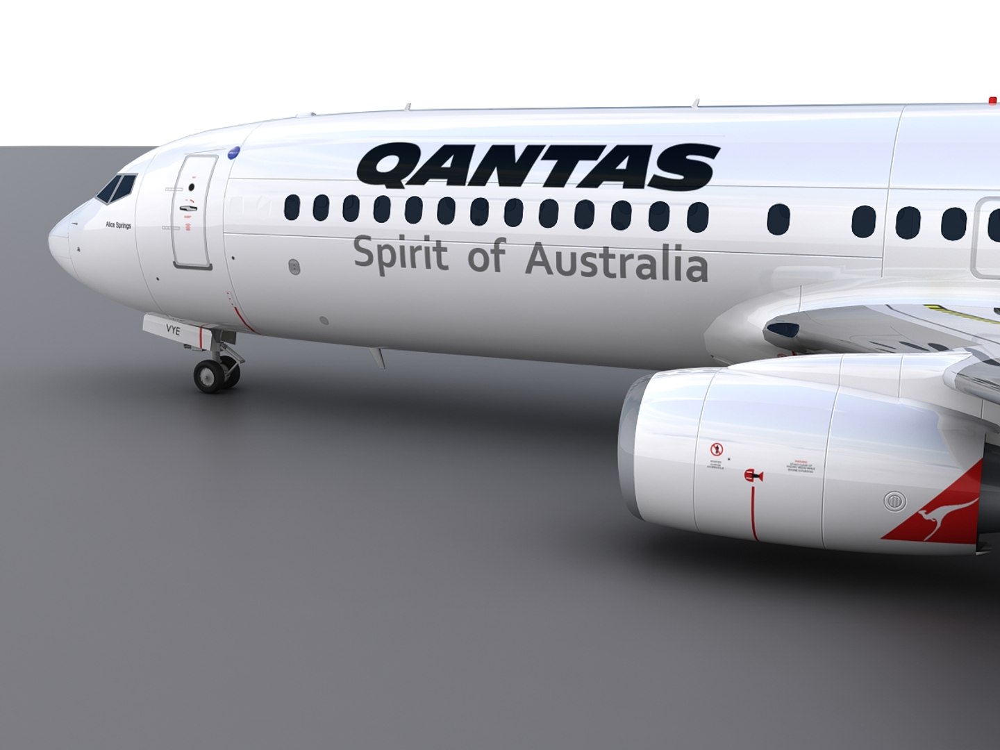 3d Aircraft Qantas Model