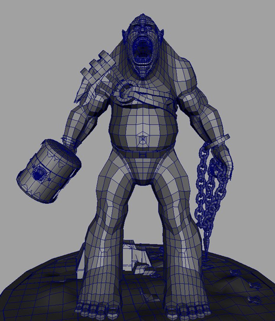 Orc Character Creature 3d Dxf
