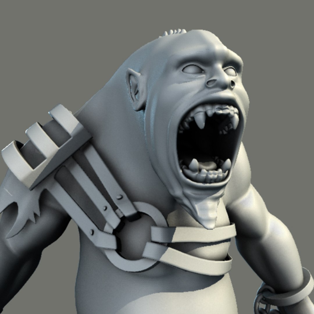 Orc Character Creature 3d Dxf