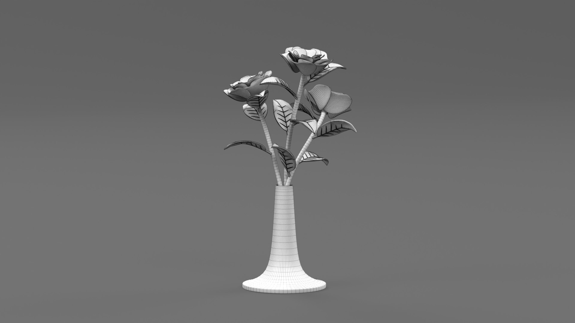 Glass Flower Showpiece Yellow 3D Model - TurboSquid 2204594
