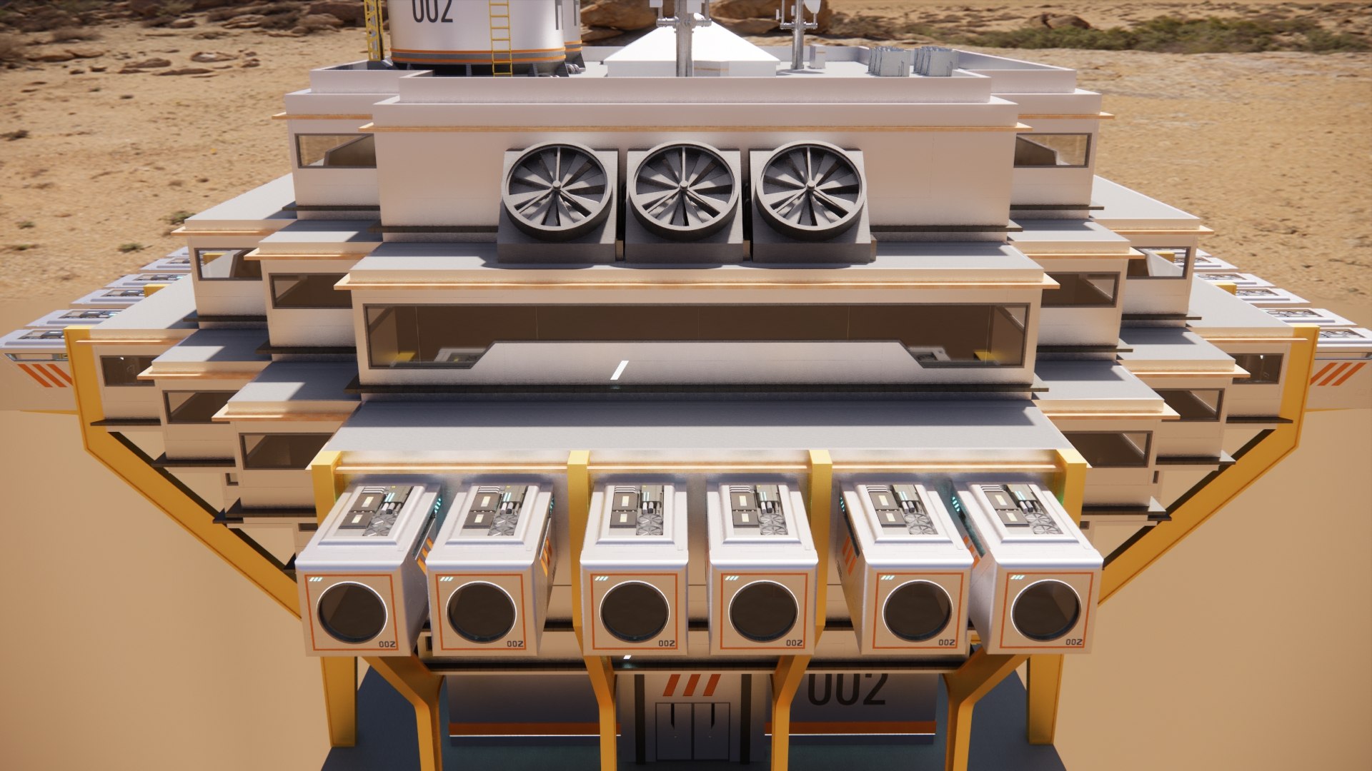 3D Sci-fi Laboratory Block 002 - TurboSquid 1861571