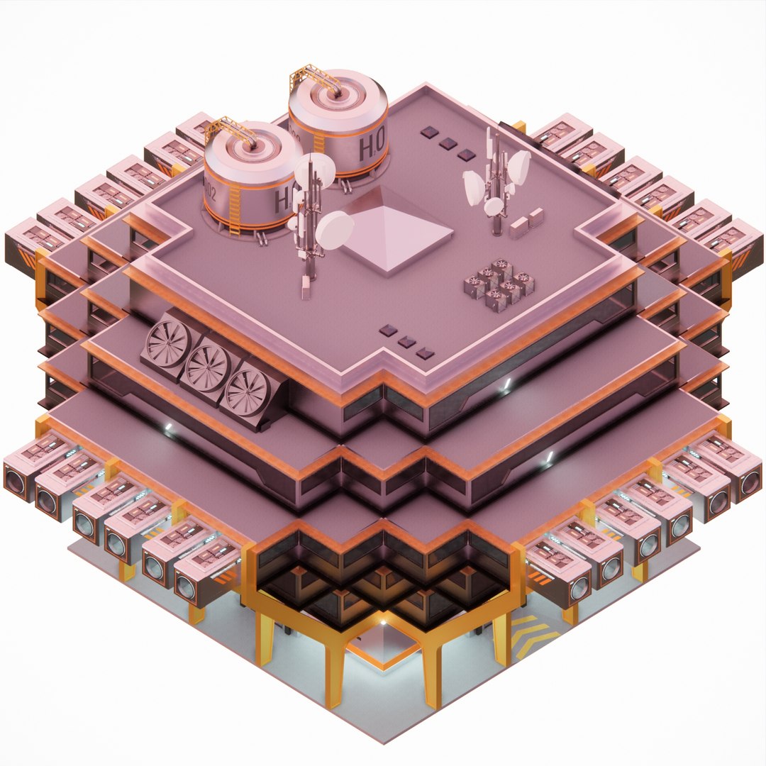 3D Sci-fi Laboratory Block 002 - TurboSquid 1861571