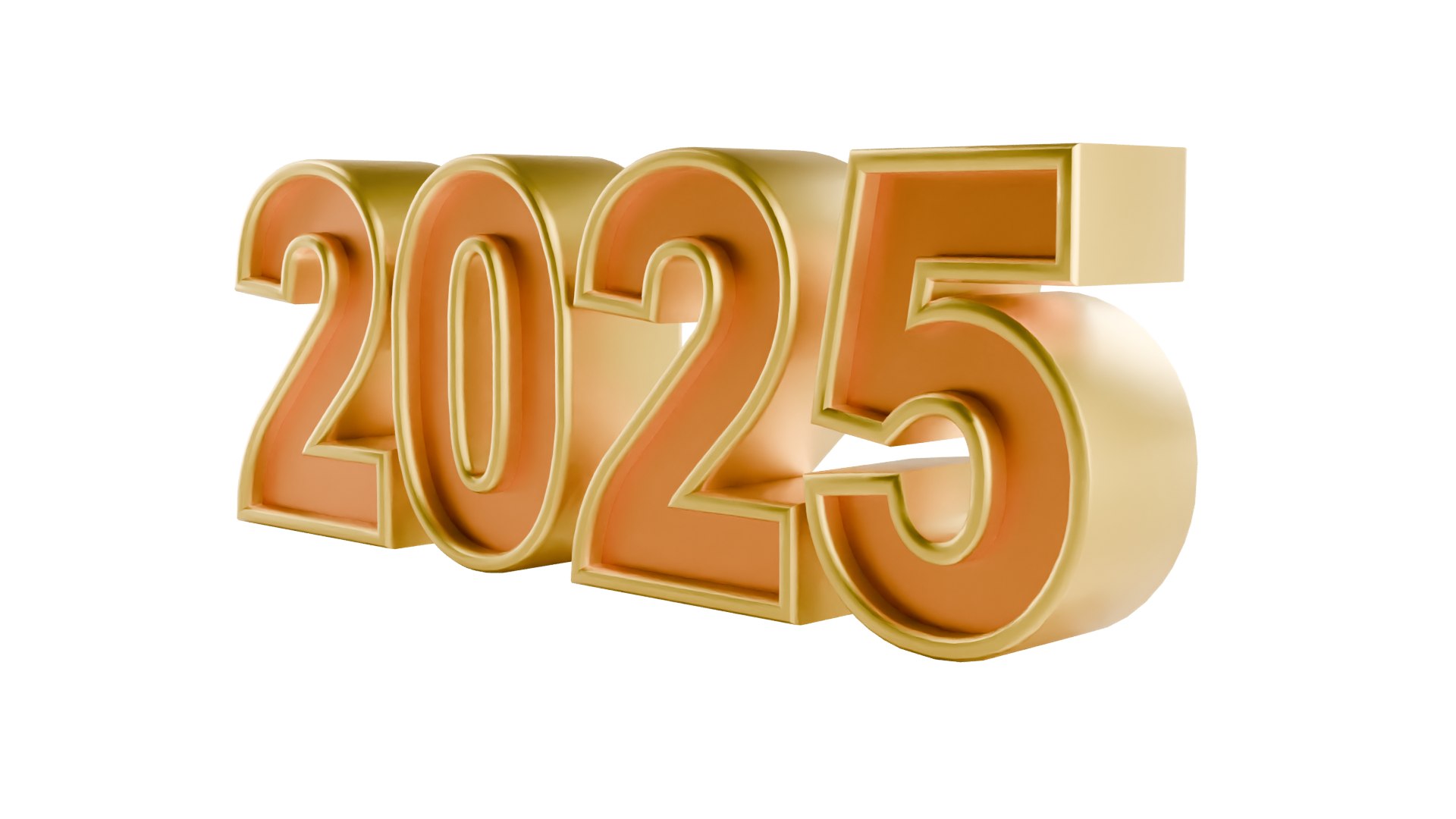 3D 3D Year 2025 Numbers Design 3D Model - TurboSquid 2384409