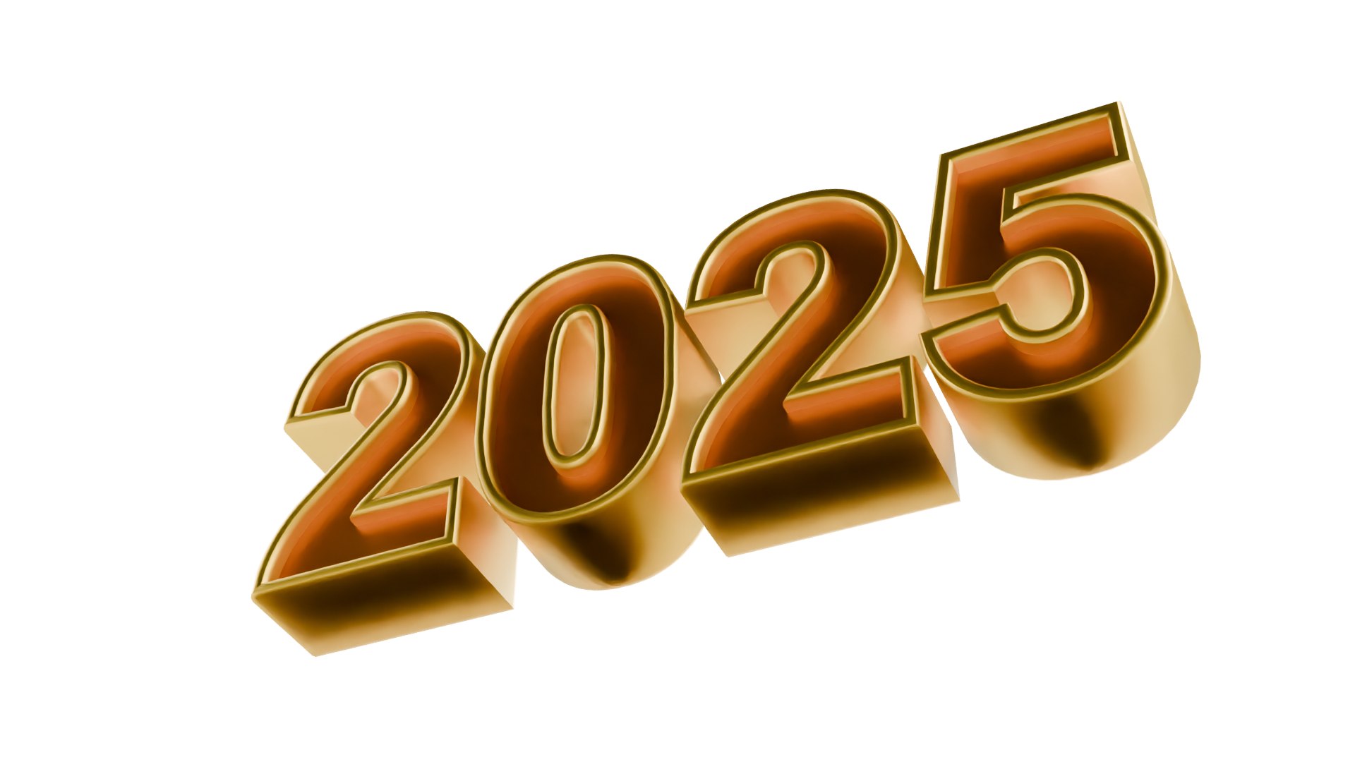 3D 3D Year 2025 Numbers Design 3D Model - TurboSquid 2384409