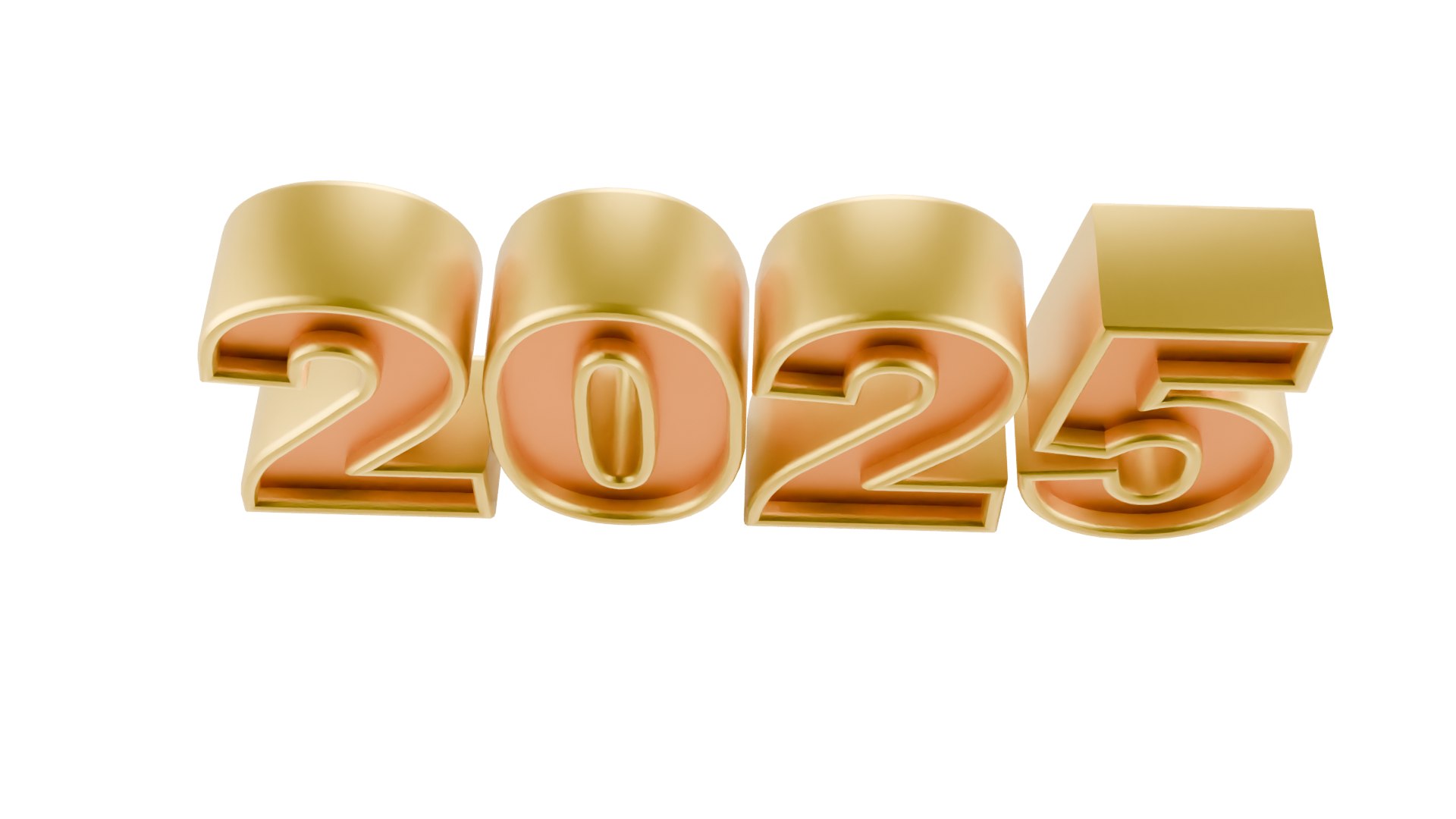 3D 3D Year 2025 Numbers Design 3D Model - TurboSquid 2384409