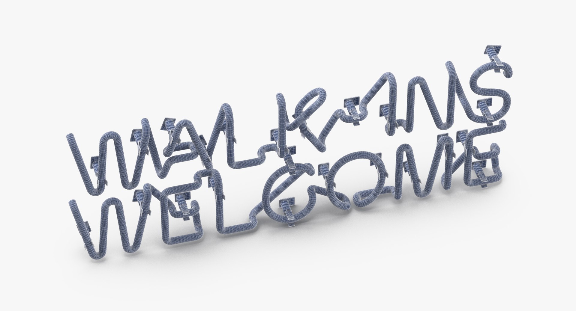 Welcome Sign 02 3D Model - TurboSquid 1228591