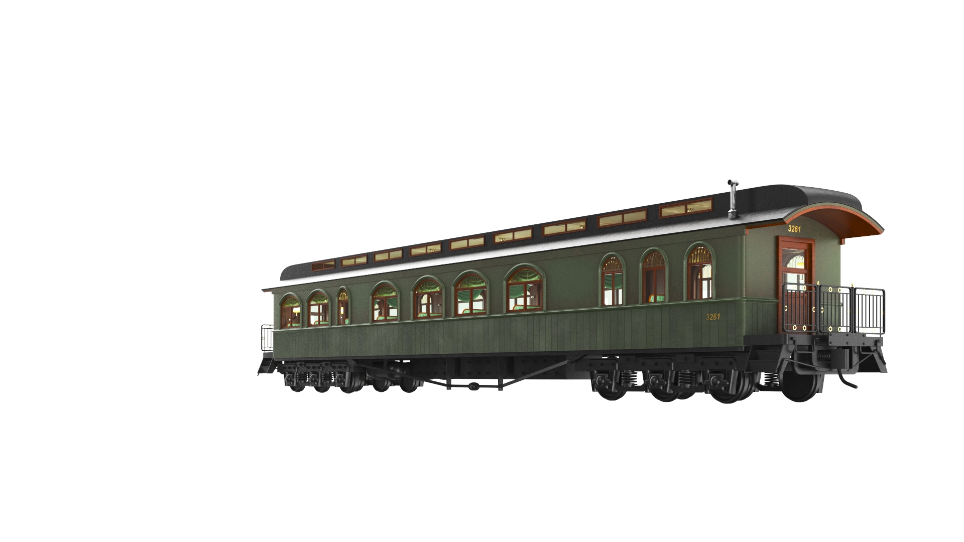 Detailed Full Train Car With Interior 3D Model - TurboSquid 2408902
