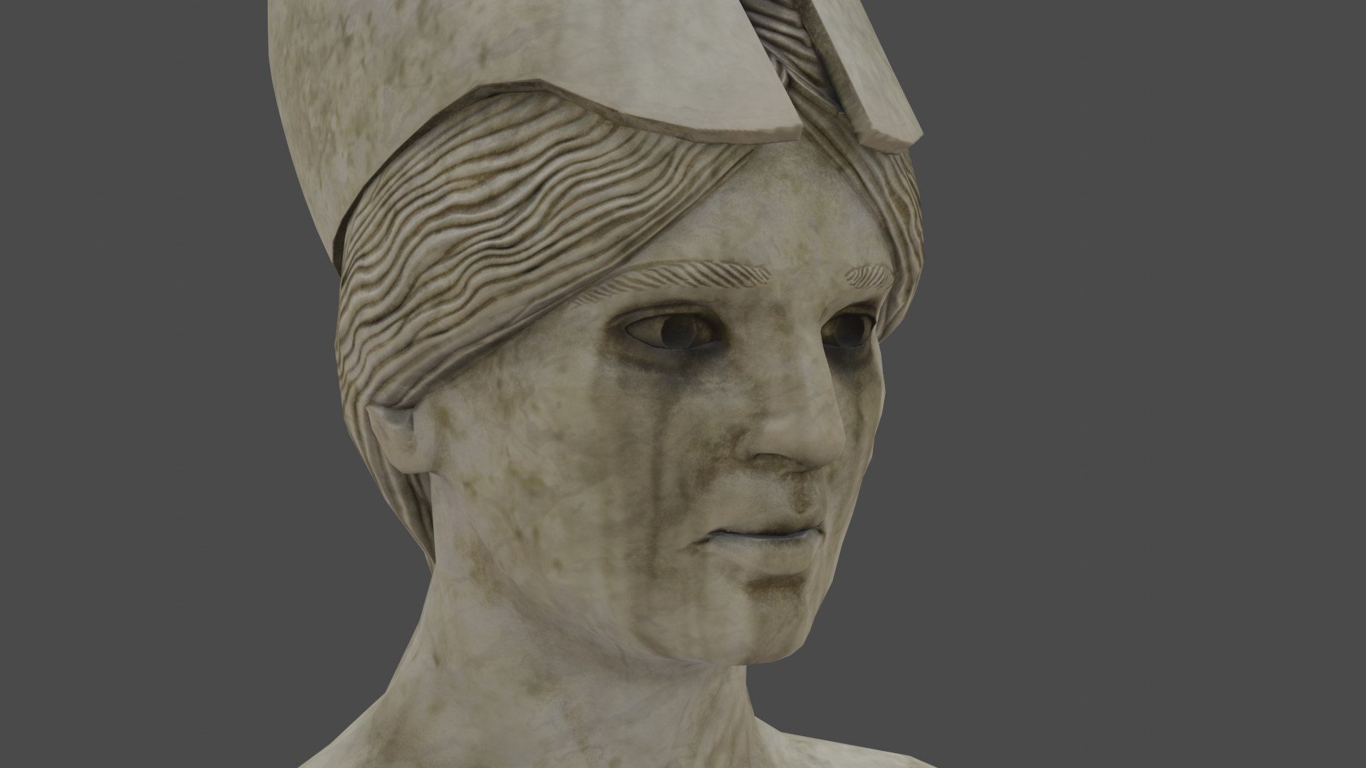 Pallid Bust Pallas Pbr 3D - TurboSquid 1582291