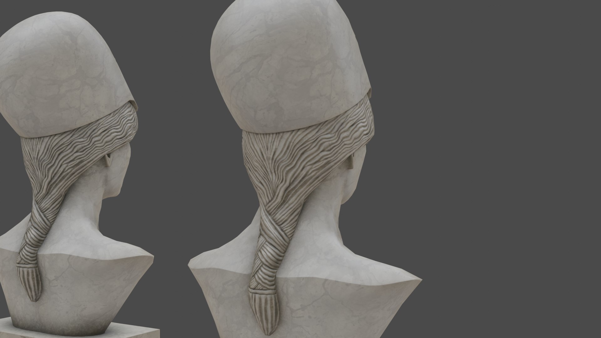 Pallid Bust Pallas Pbr 3D - TurboSquid 1582291