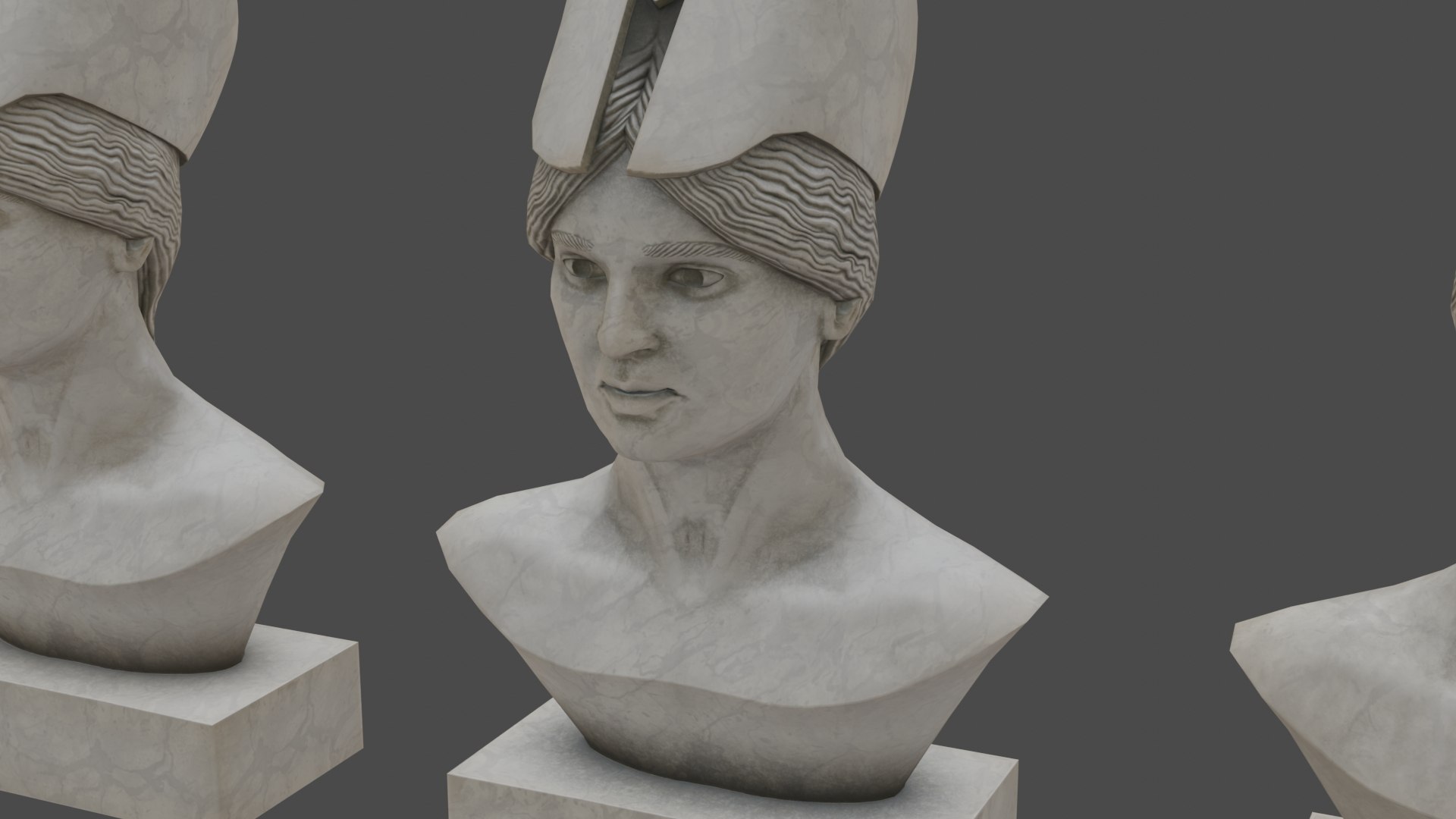 Pallid Bust Pallas Pbr 3D - TurboSquid 1582291