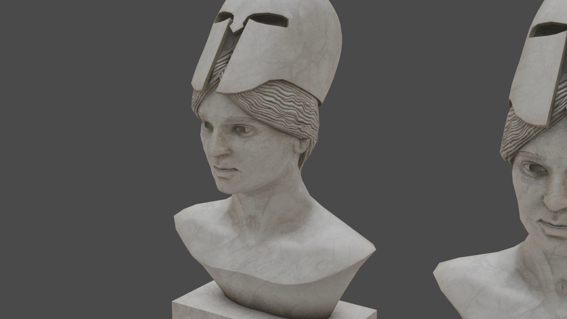 Pallid Bust Pallas Pbr 3D - TurboSquid 1582291