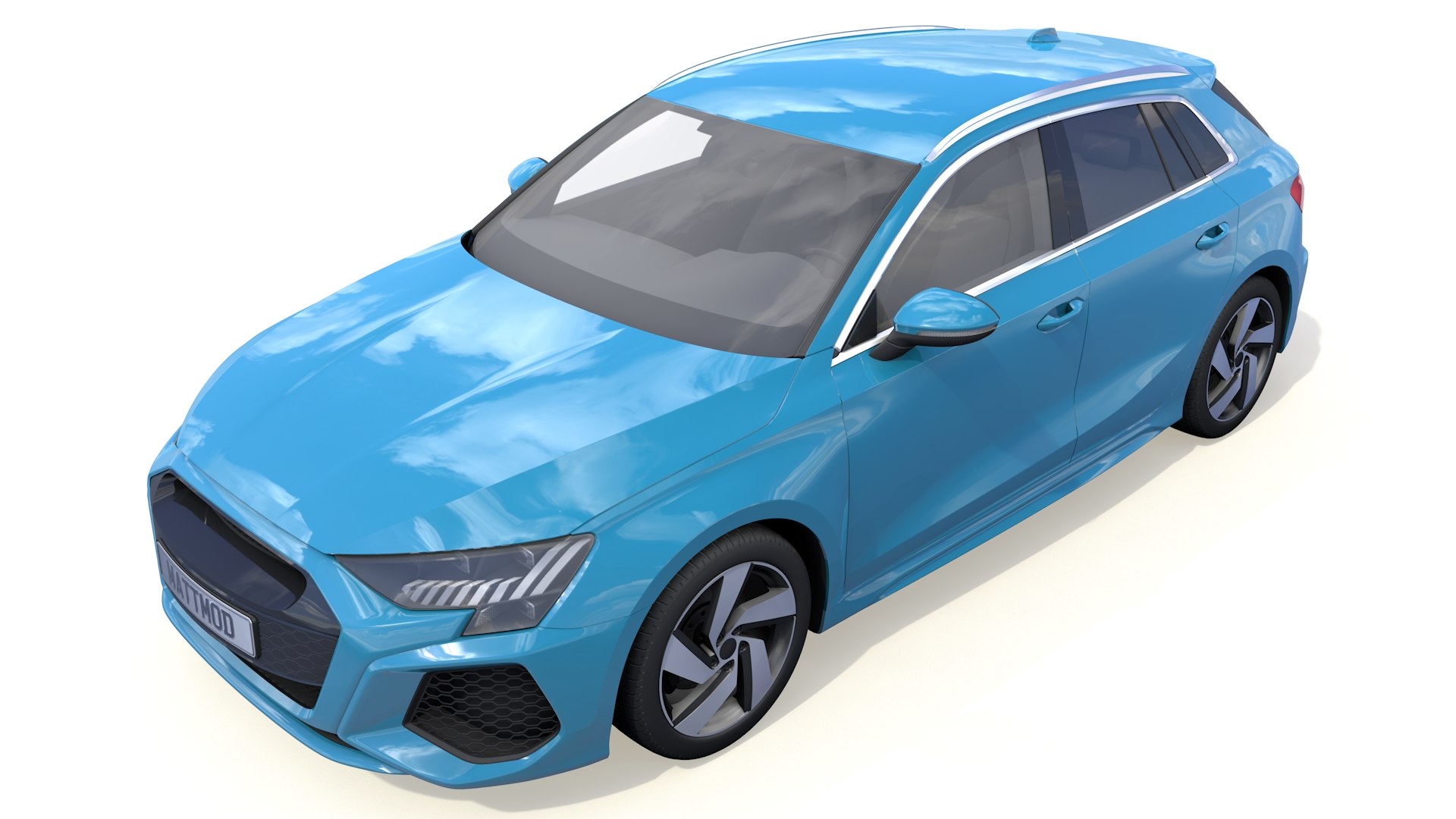 3D Generic Euro Hatchback - 2 - TurboSquid 2196575