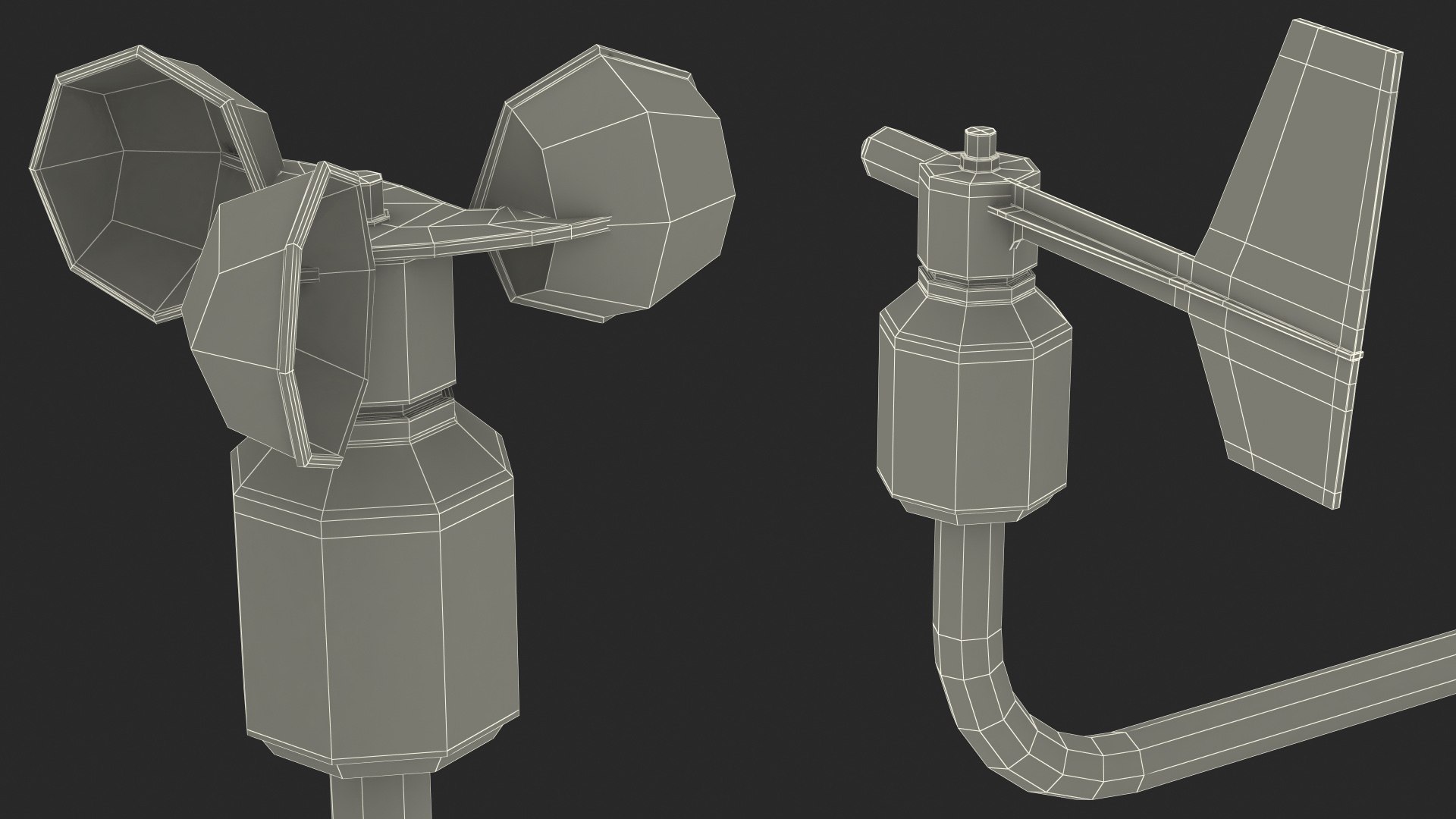 3D wind speed direction sensor - TurboSquid 1713290