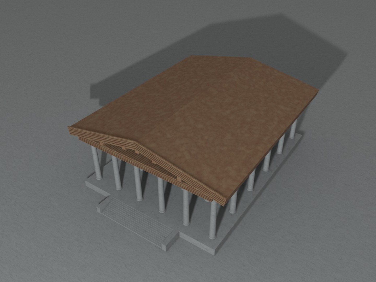 3D Model Roman Temple - TurboSquid 1204118