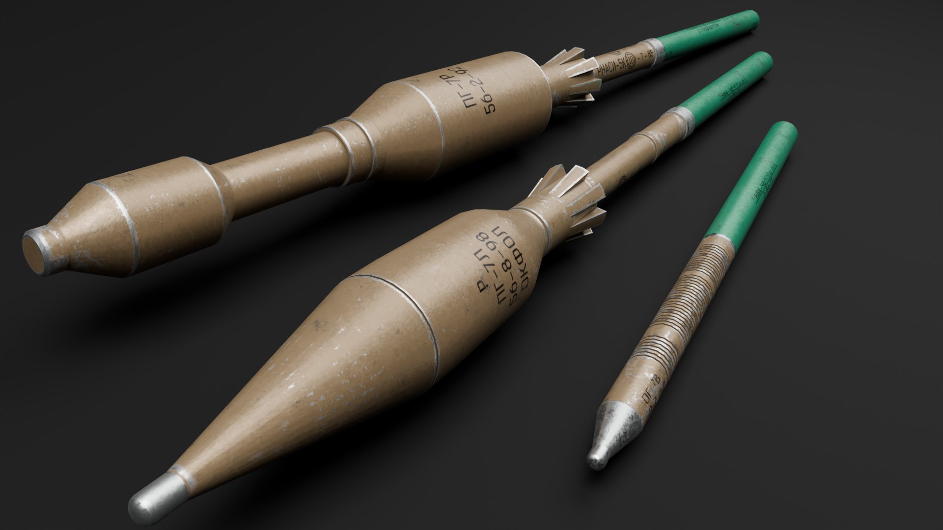 RPG-7 Rockets 3D Model - TurboSquid 2282642