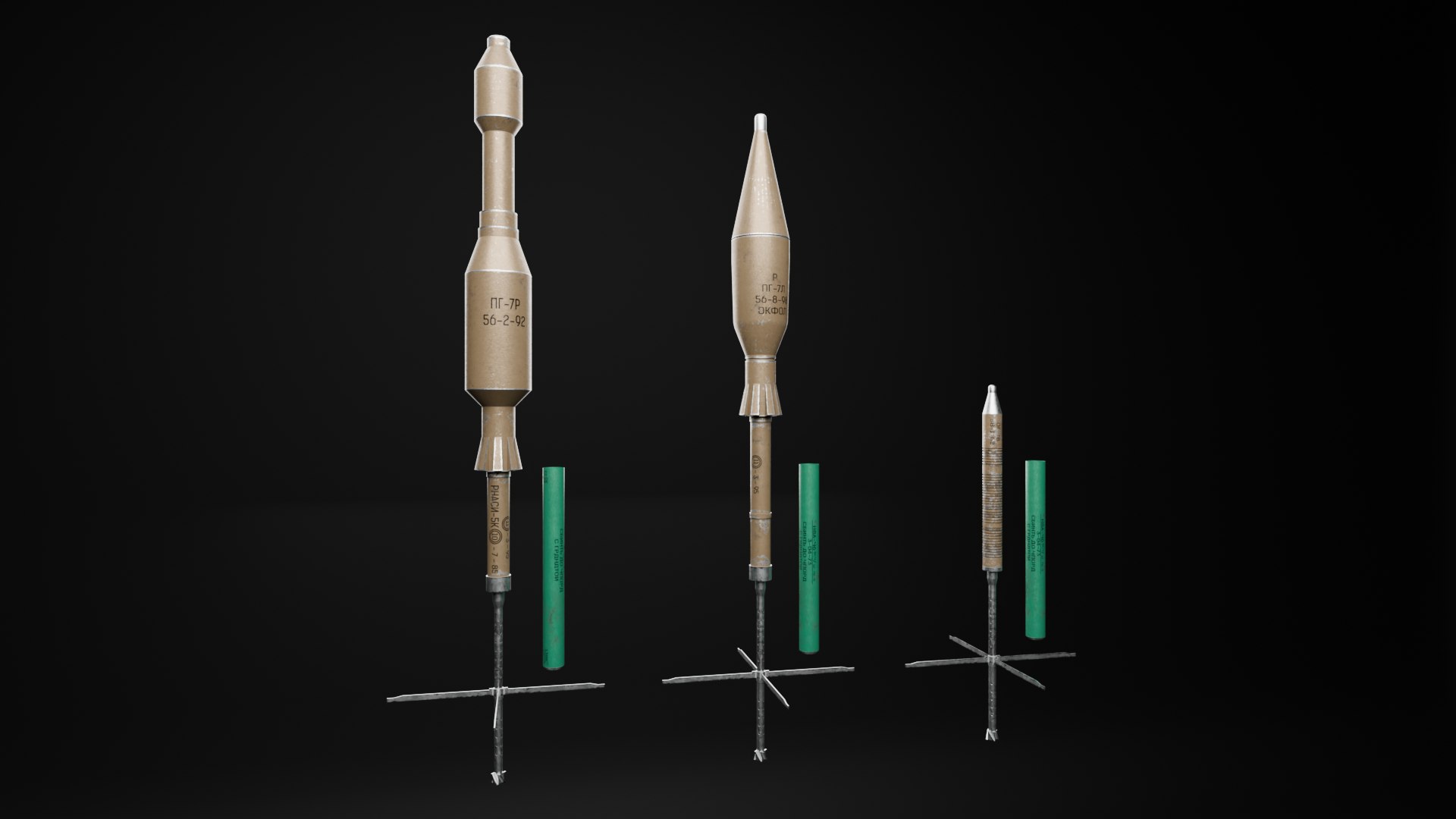 RPG-7 Rockets 3D Model - TurboSquid 2282642