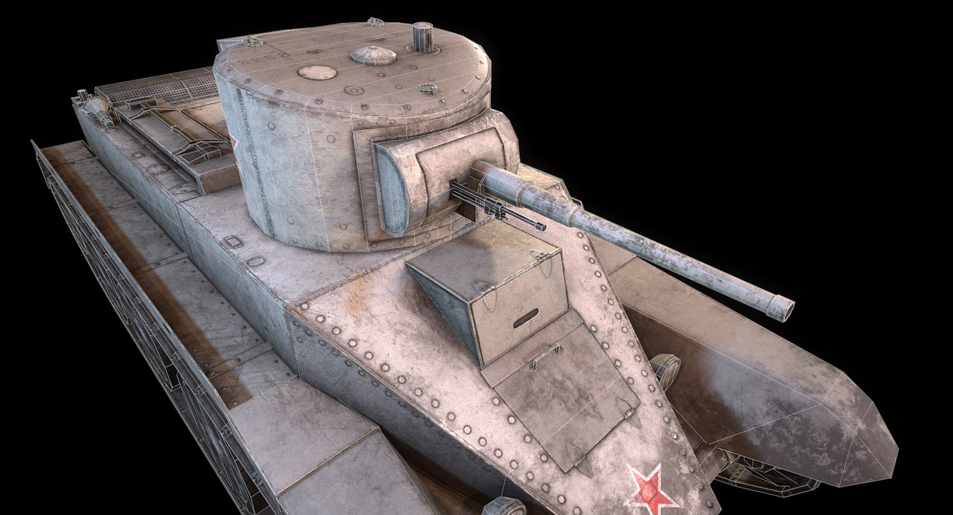 Bt-2 pbr ready tank 3D model - TurboSquid 1482420