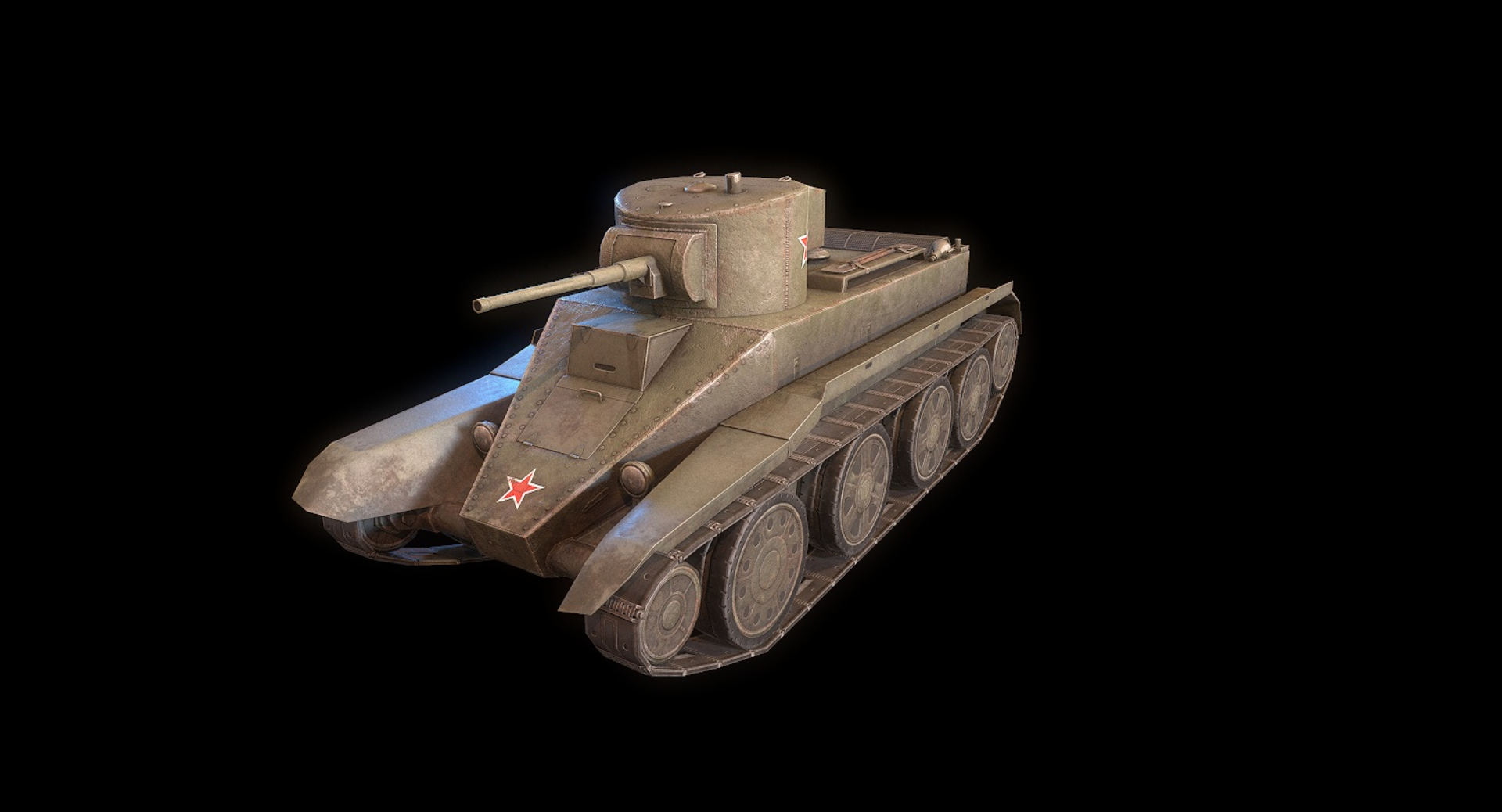 Bt-2 Pbr Ready Tank 3D Model - TurboSquid 1482420