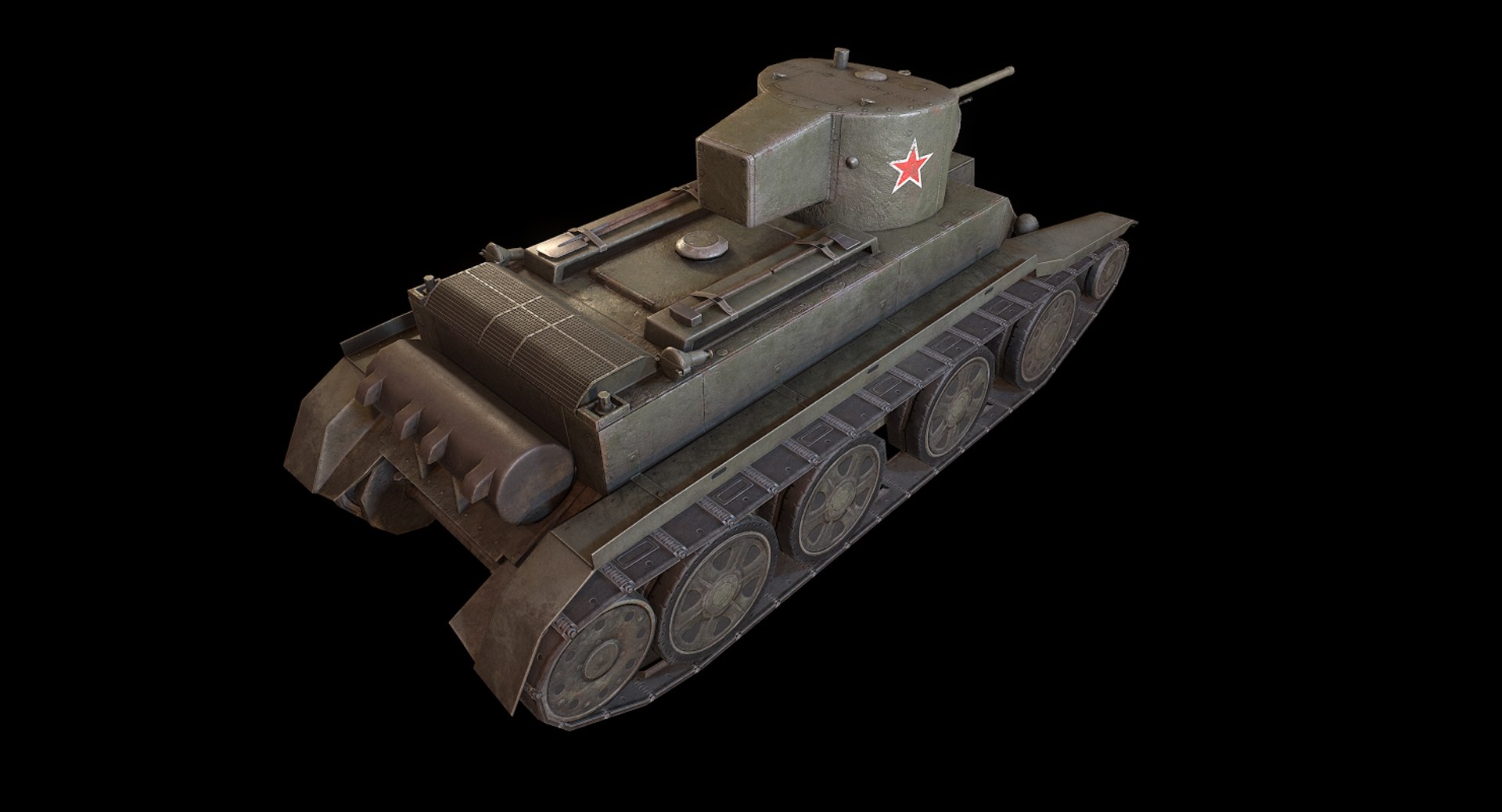 Bt-2 Pbr Ready Tank 3D Model - TurboSquid 1482420