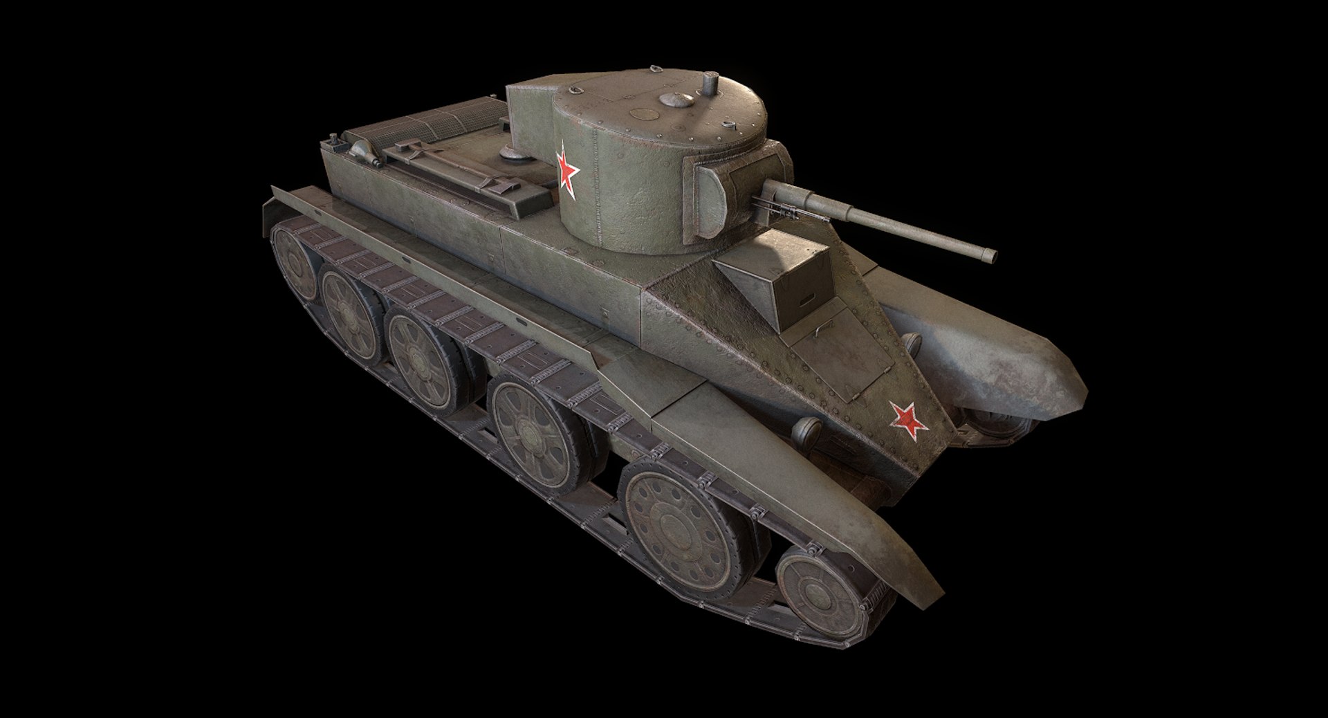 Bt-2 Pbr Ready Tank 3D Model - TurboSquid 1482420