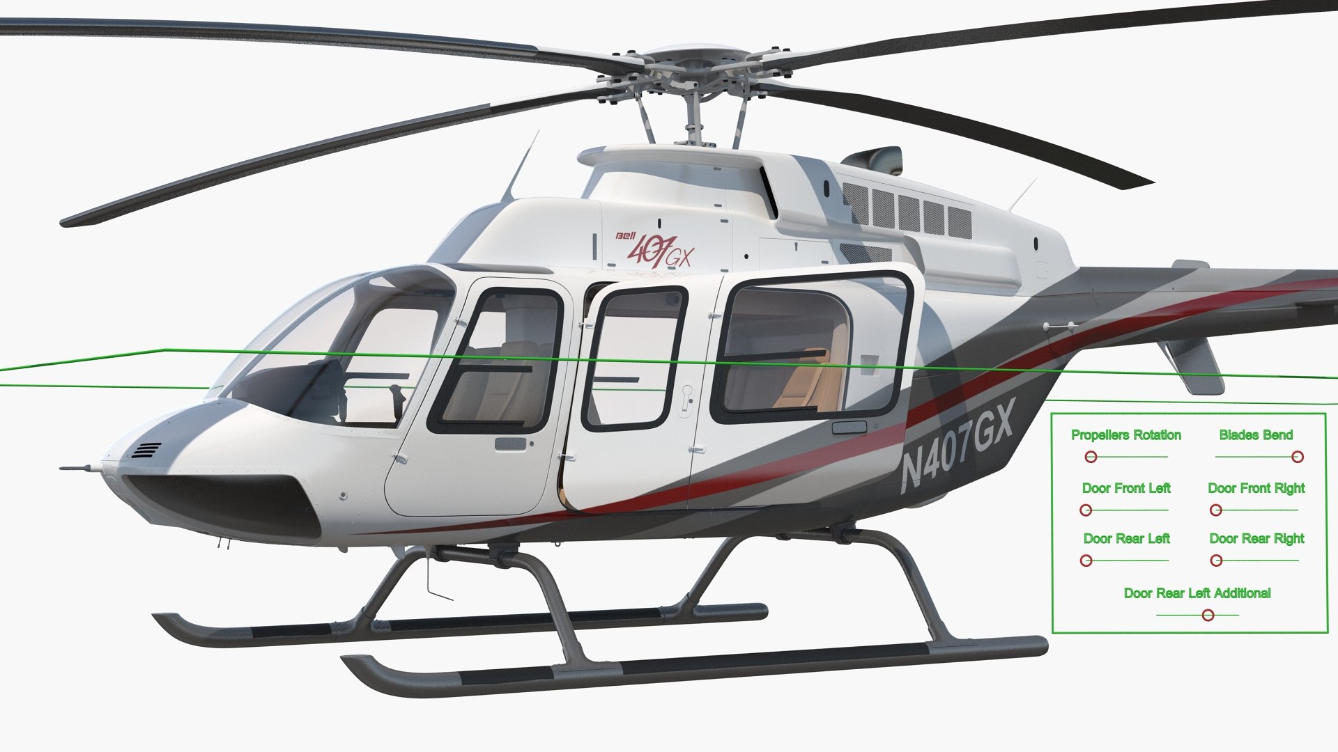 Bell 407 Gx Utility 3D - TurboSquid 1536500