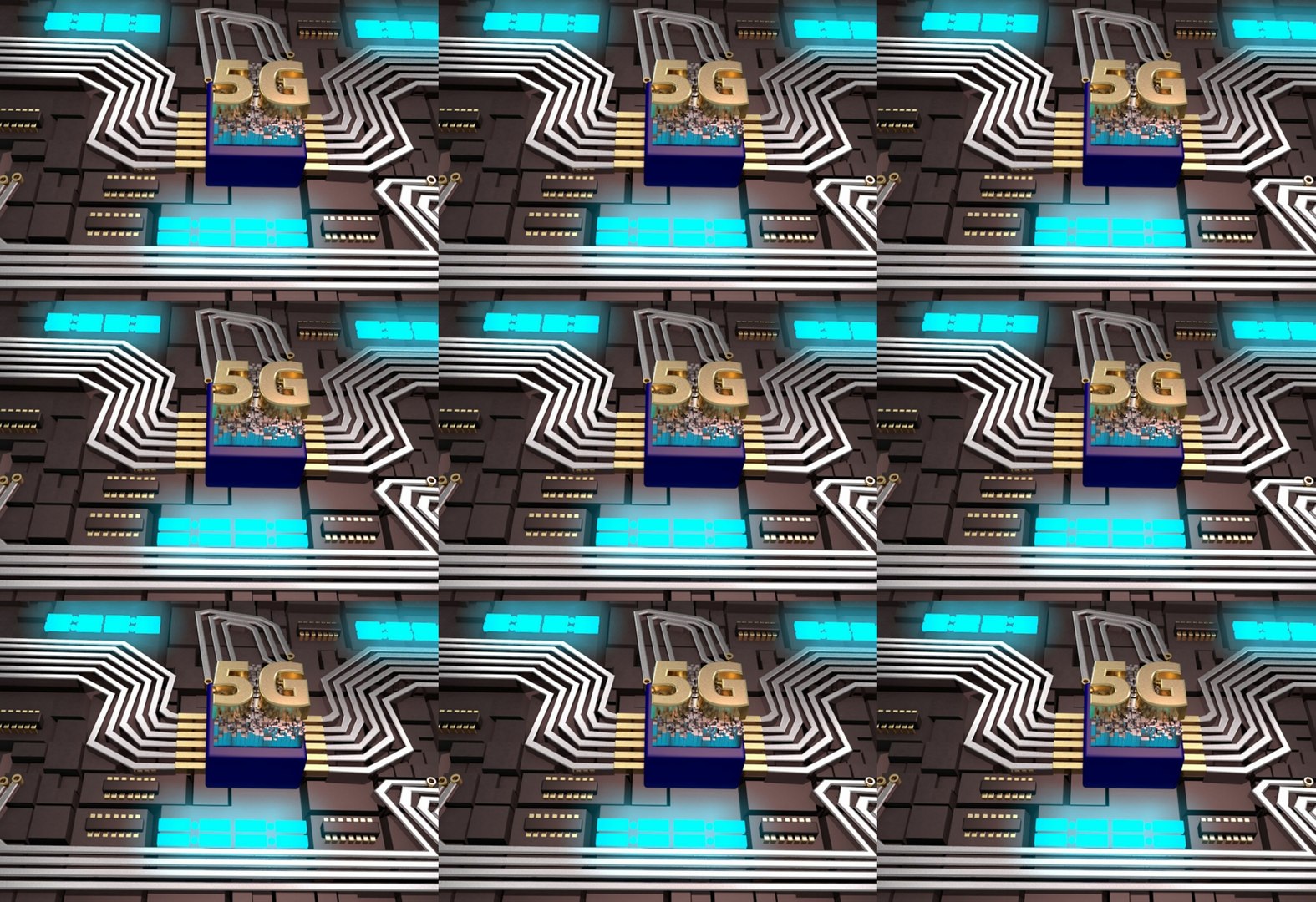 5g Chip Cpu Processor Technology Chip Energy Cube Data Current Data