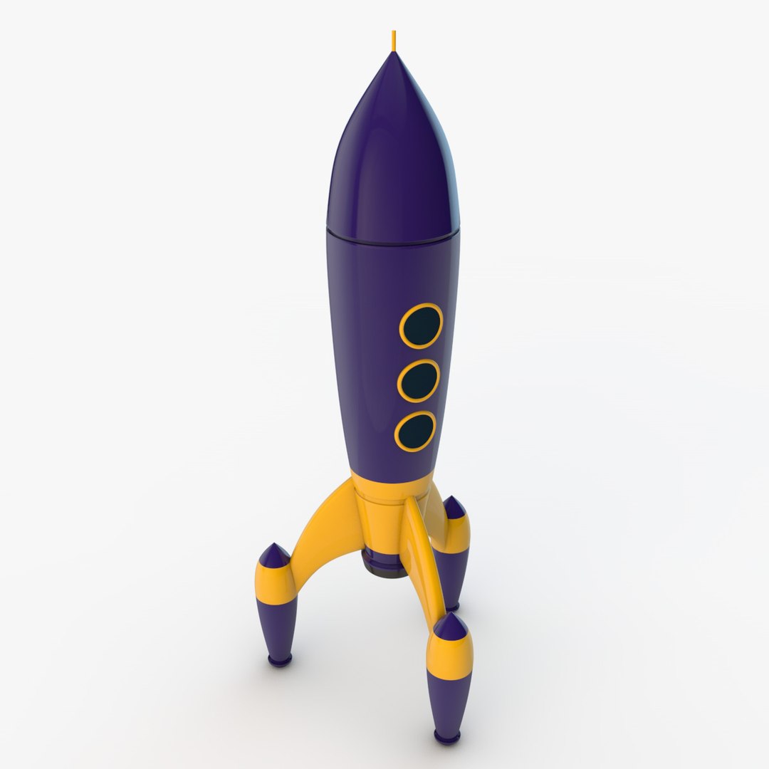 Rocket Ship 3d C4d